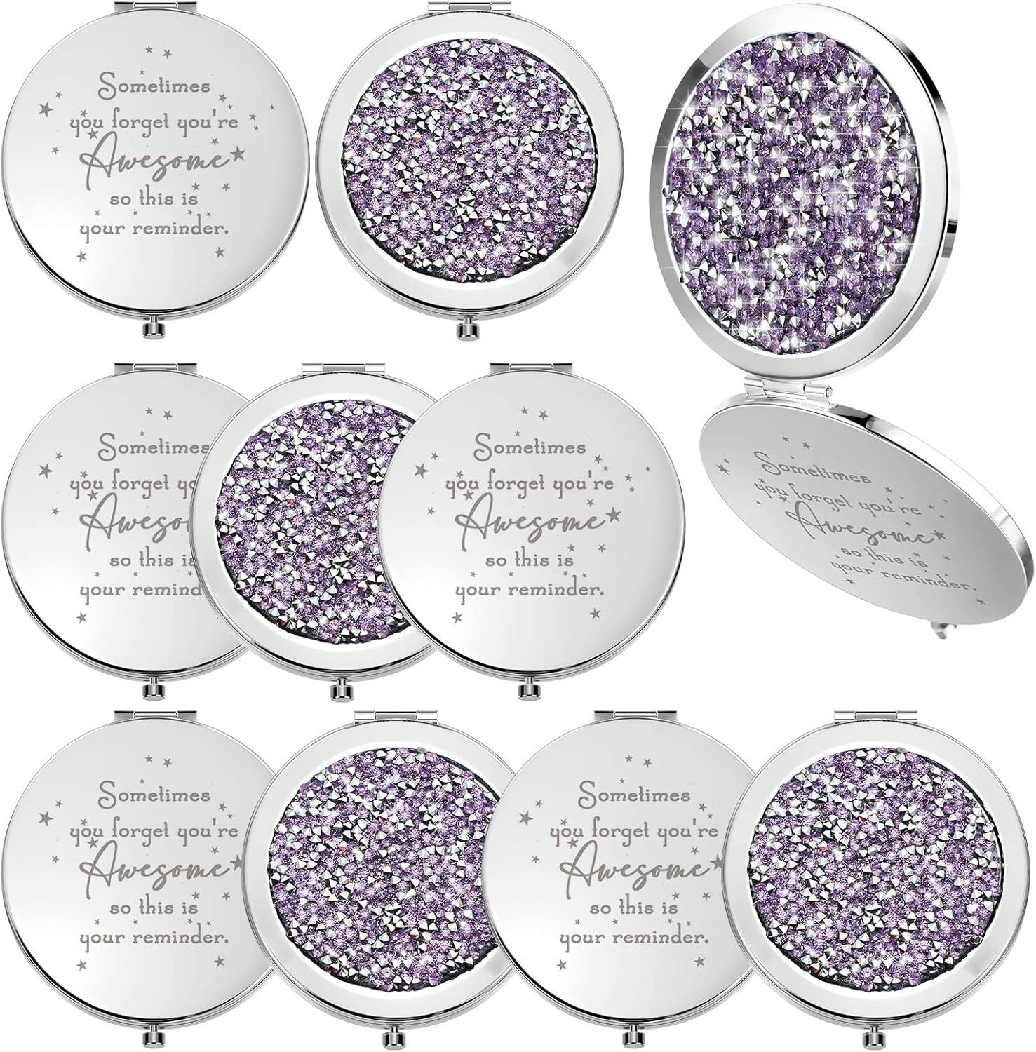 Stamp n Camp Roowest 10 Pcs Inspirational Compact Mirror You're Awesome ...