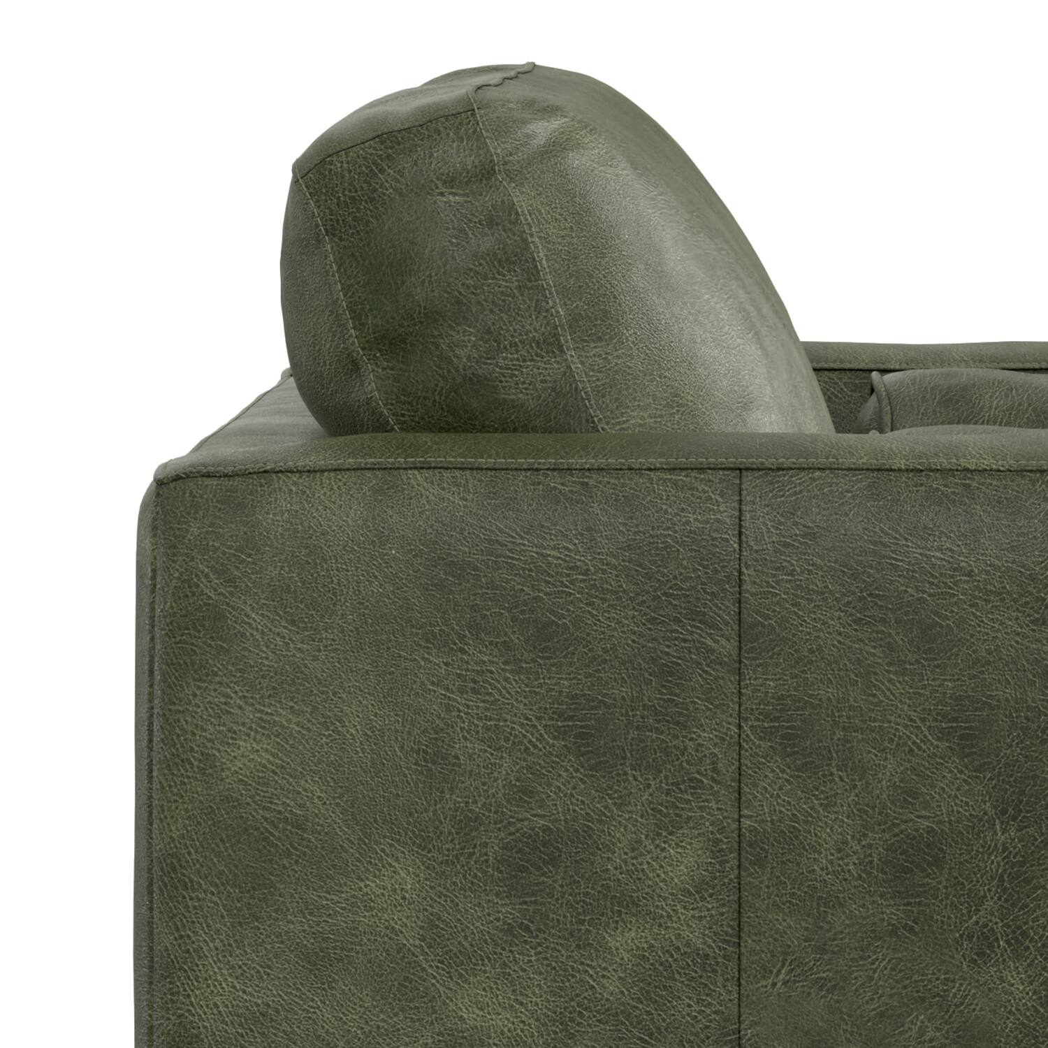 Simpli Home Morrison 42 inch Wide Mid Century Modern Arm Chair Moss ...
