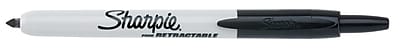 Sharpie Retractable Permanent Marker, Fine Tip, Black, 12/Pack (32701 ...