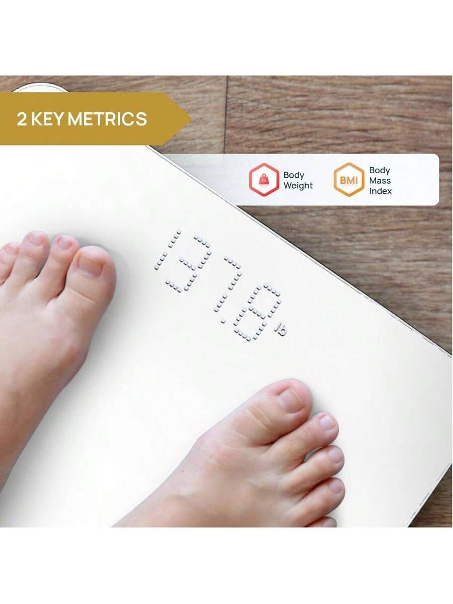 Stamp n Camp Body weight scale tempered glass platform, BMI tracking, 3 ...