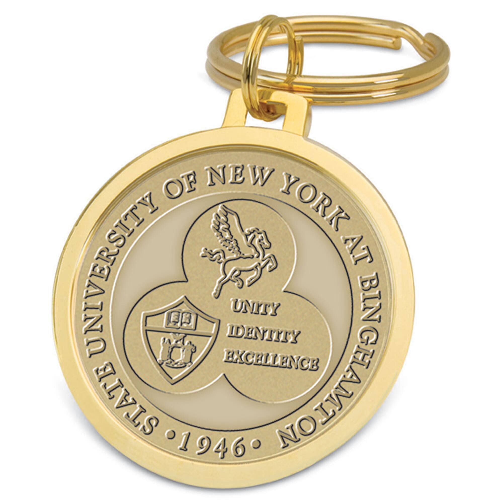 Jardine Binghamton Bearcats Team Logo Split Wire Key Ring Gold 4784551 ...