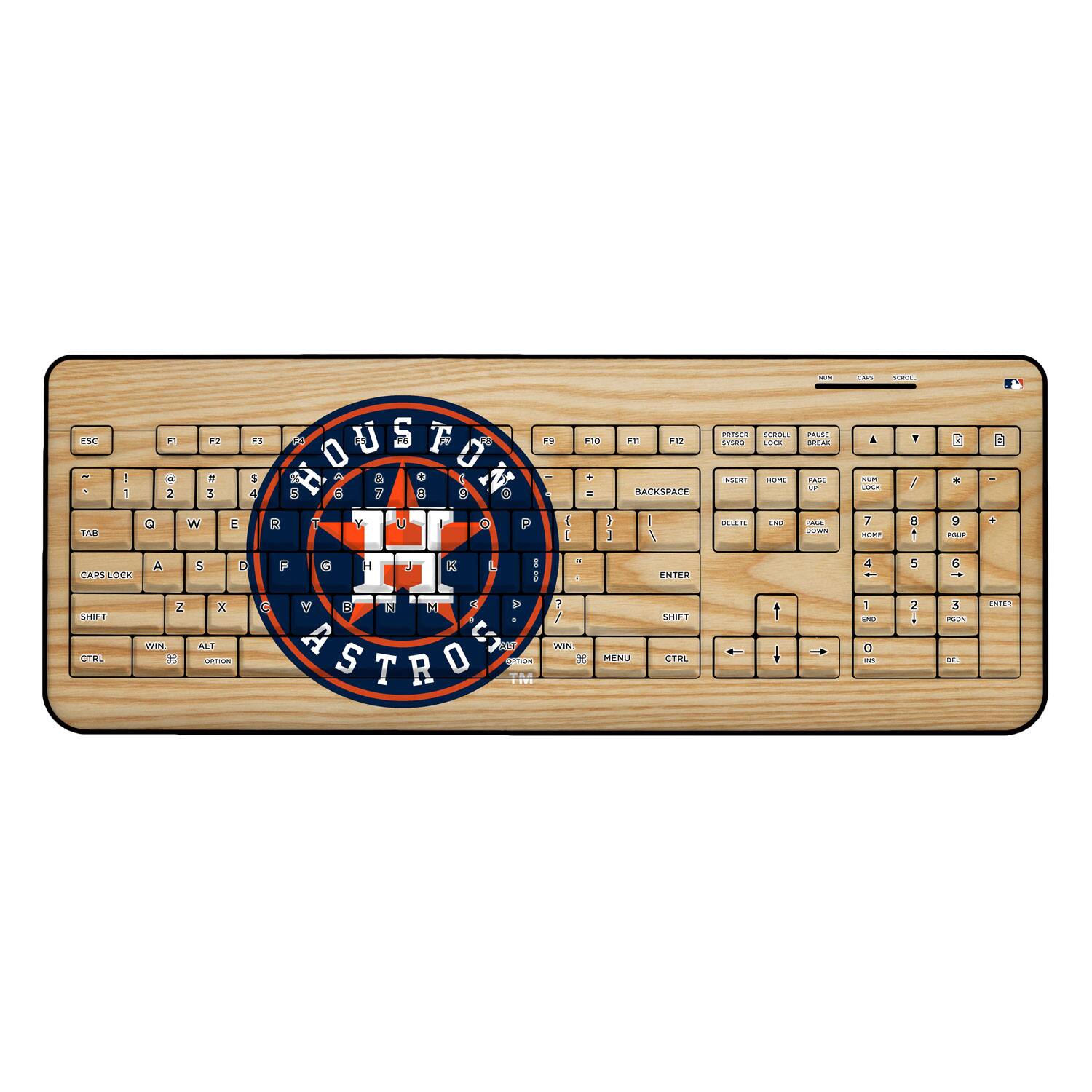 Keyscaper Houston Astros Alternate Wireless Keyboard Multicolor 4173246 ...