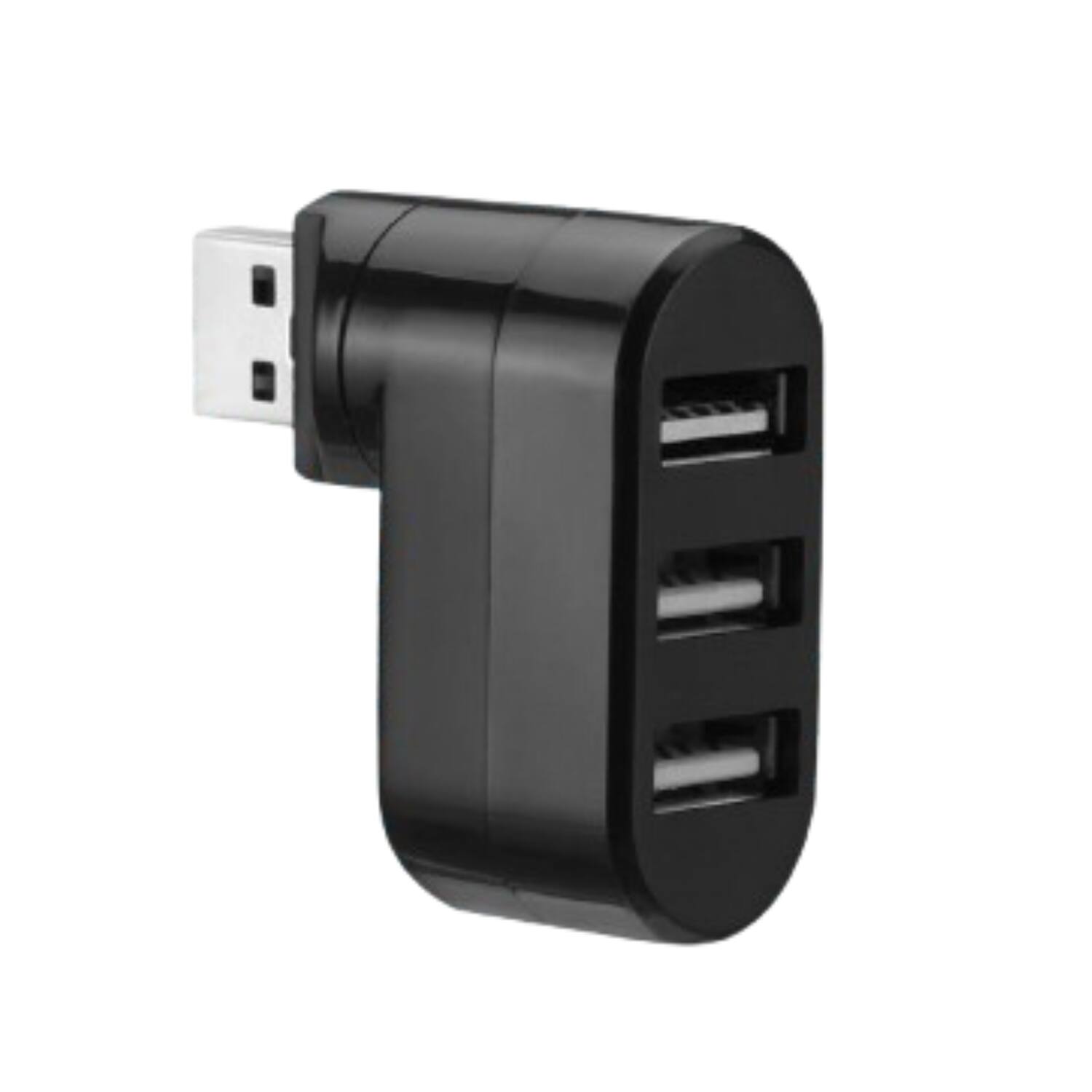 Stock Preferred Mini 3 Port USB 2.0 Rotatable Hub Splitter Adapter ...