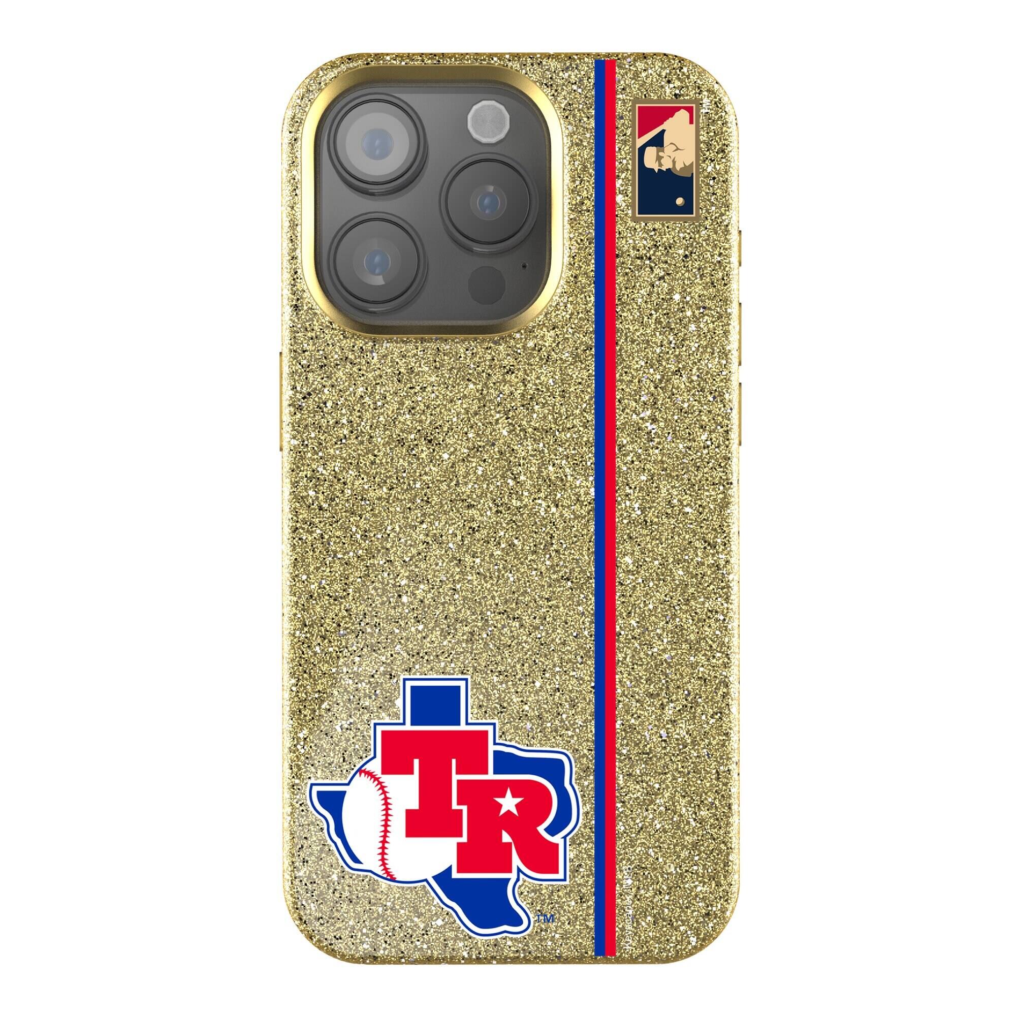 Keyscaper MLB Texas Rangers iPhone Bling Case 16 Plus Gold 202263890 ...