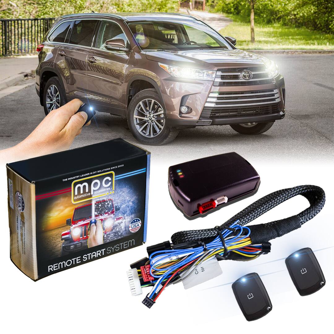MPC Plug n Play 1 Button Remote Starter For 2014 2019 Toyota Highlander ...