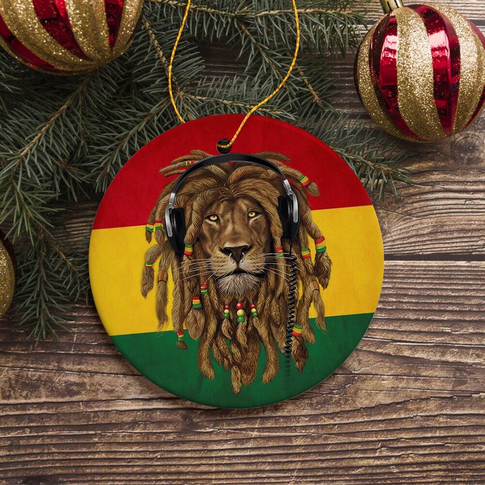 OrnamentallyYou Reggae Lion Ornament Jamaican Christmas Decoration ...