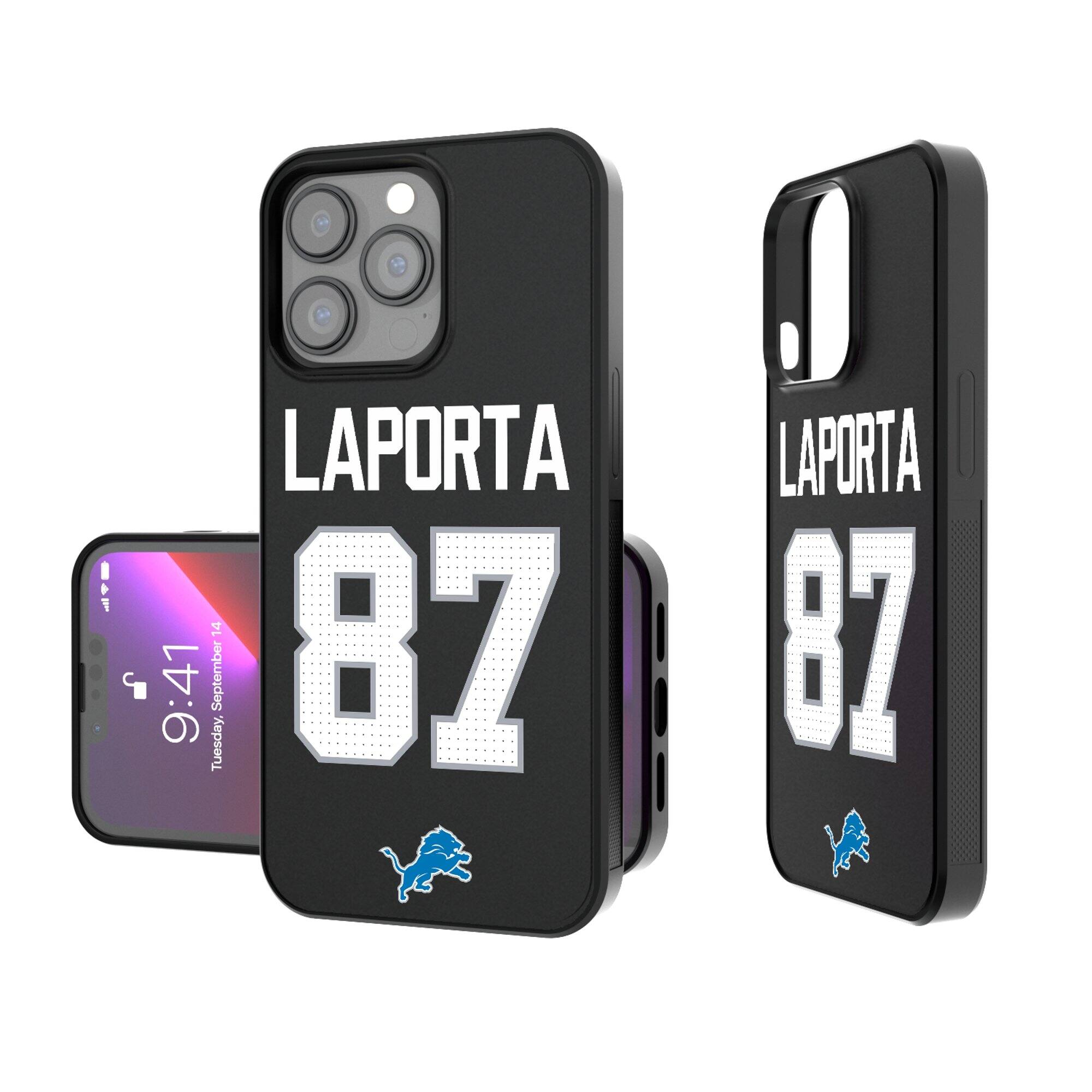 Keyscaper NFL Sam LaPorta Detroit Lions iPhone Bump Case 15 Black ...