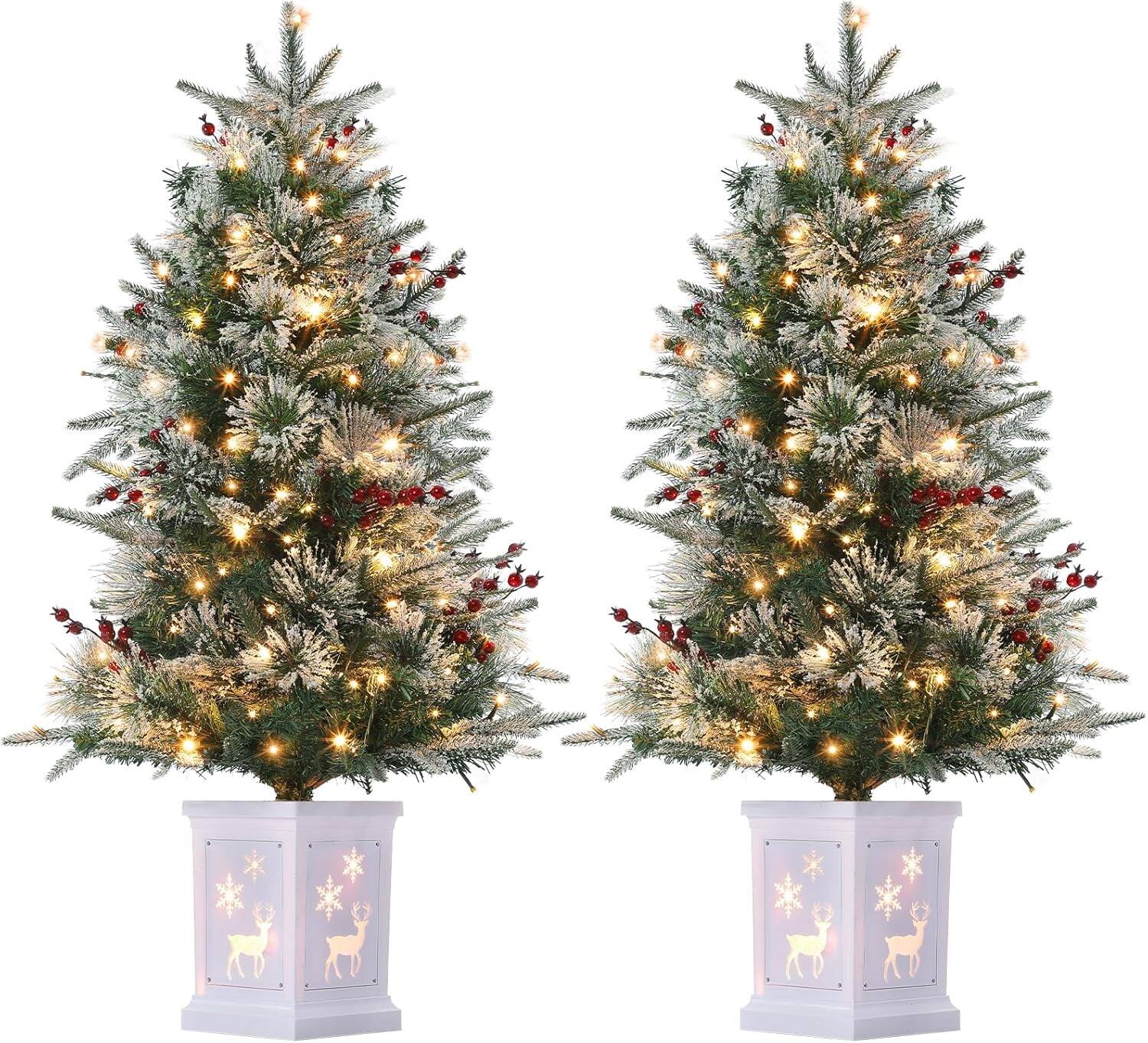 Jojoka 3 Ft Prelit Christmas Tree Artificial Xmas Tree for Indoor ...