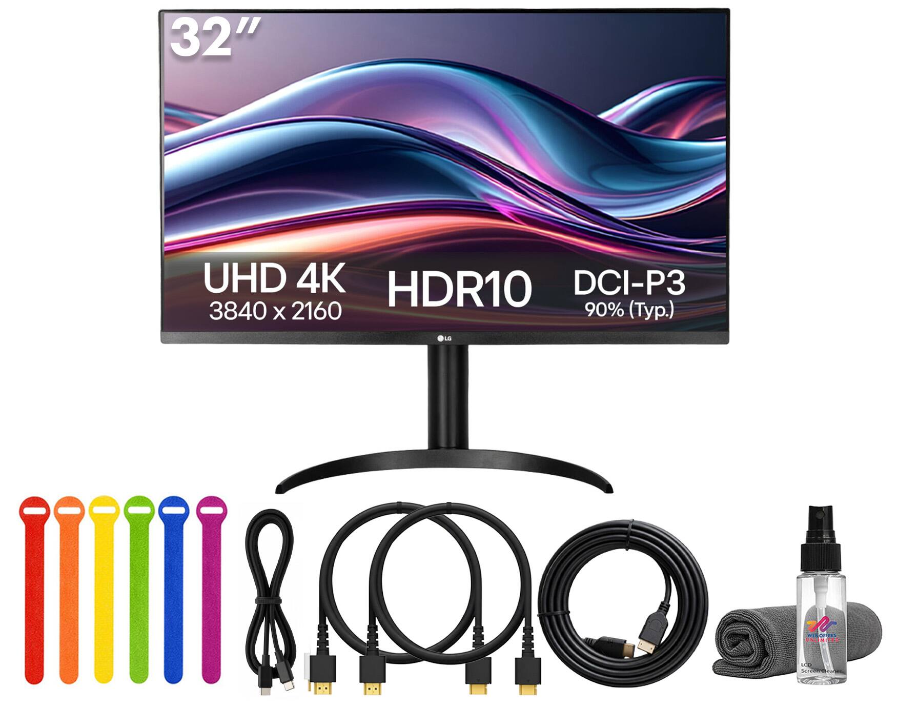LG 32UR500K B UltraFine 32" 4K UHD (3840×2160) Monitor | HDR10, 60Hz ...