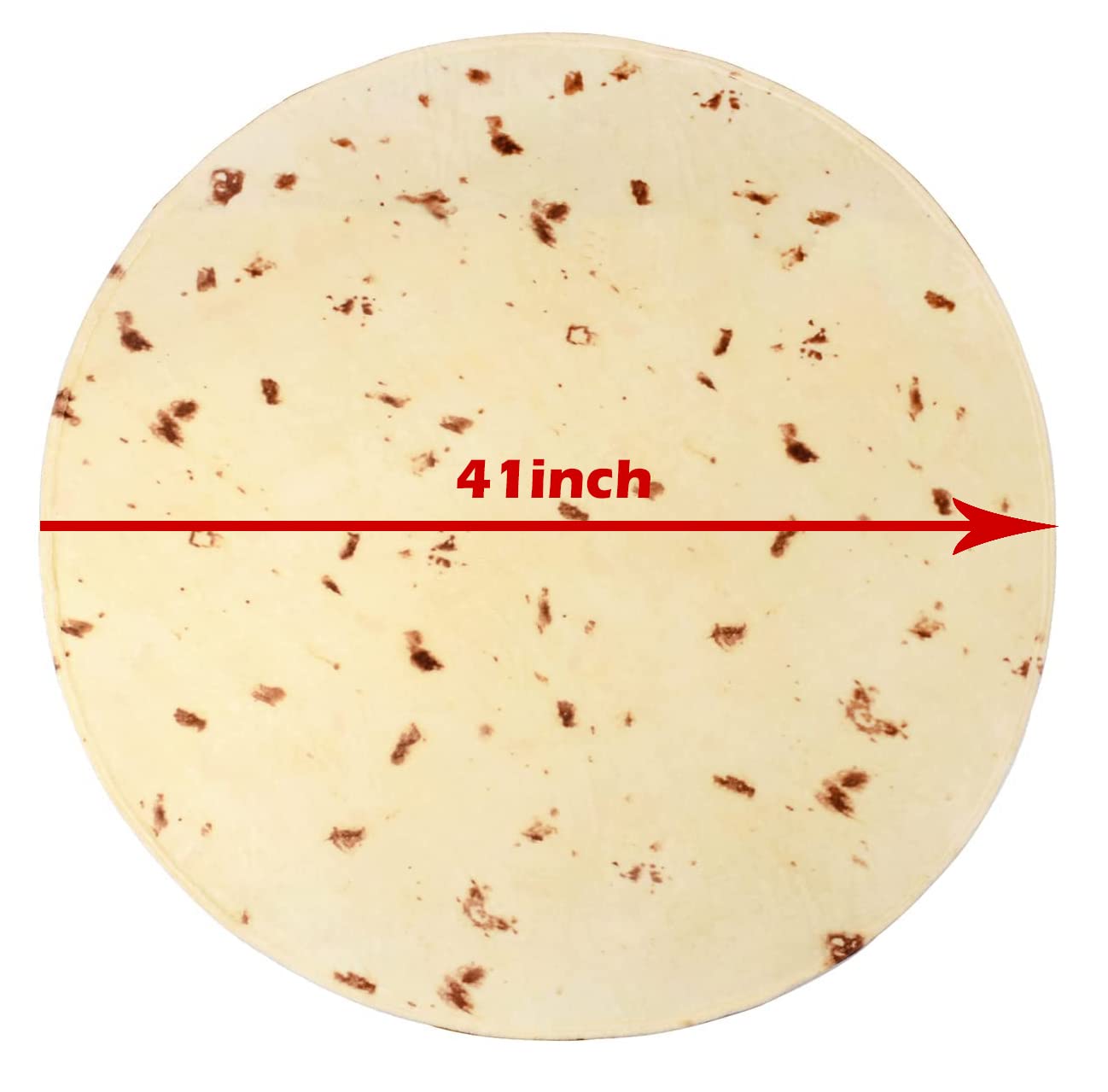 Fabibe Tortilla Blanket Giant Flour Burrito To Size 41 Inch Double ...