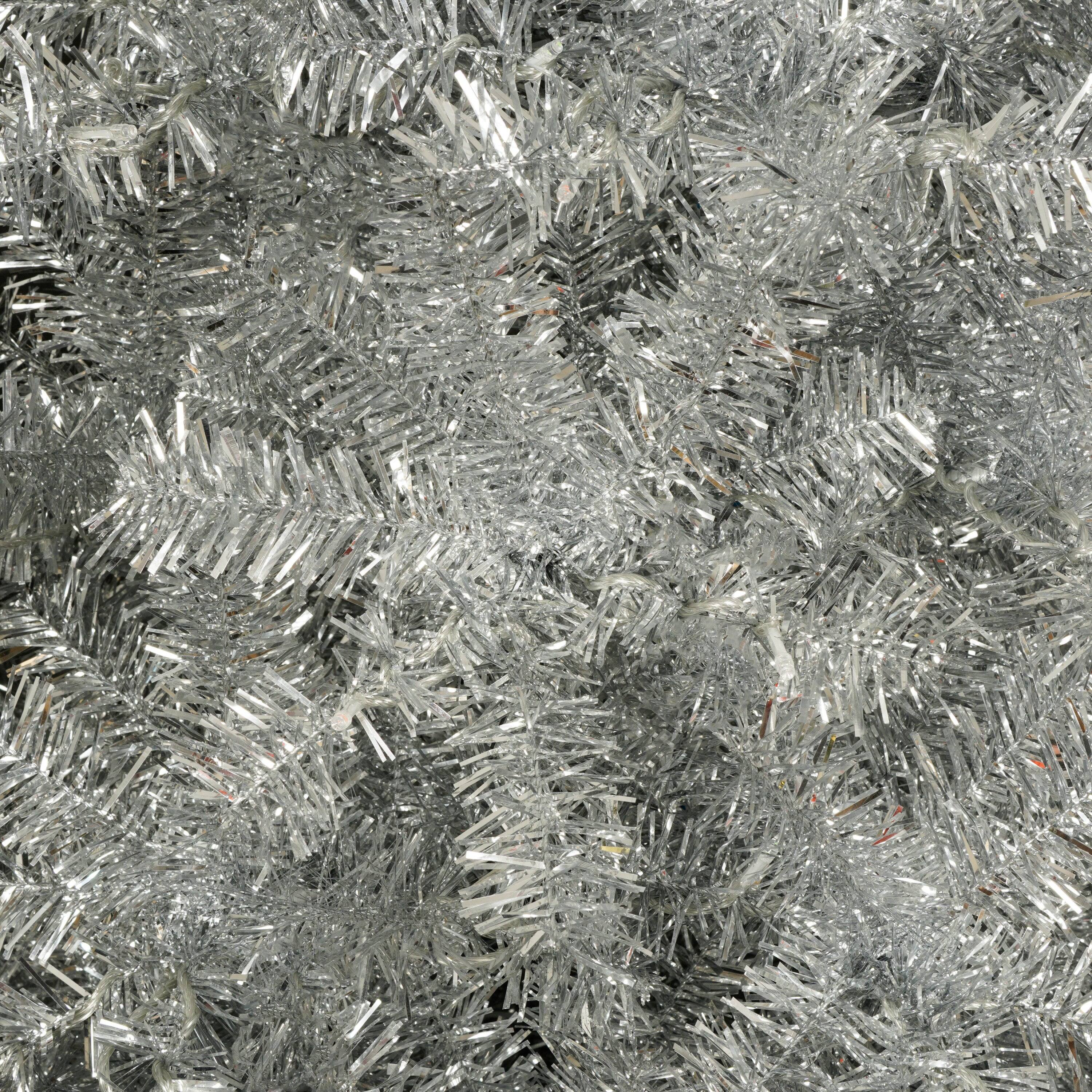 BreeBe 4FT Sliver Pre Lit Artificial Christmas Tree Silver N704P199510N ...