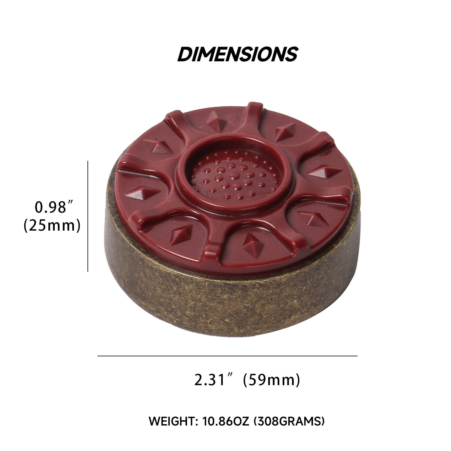 GSE Games & Sports Expert 2 5/16" (59mm) Shuffleboard Pucks Set of 8 ...