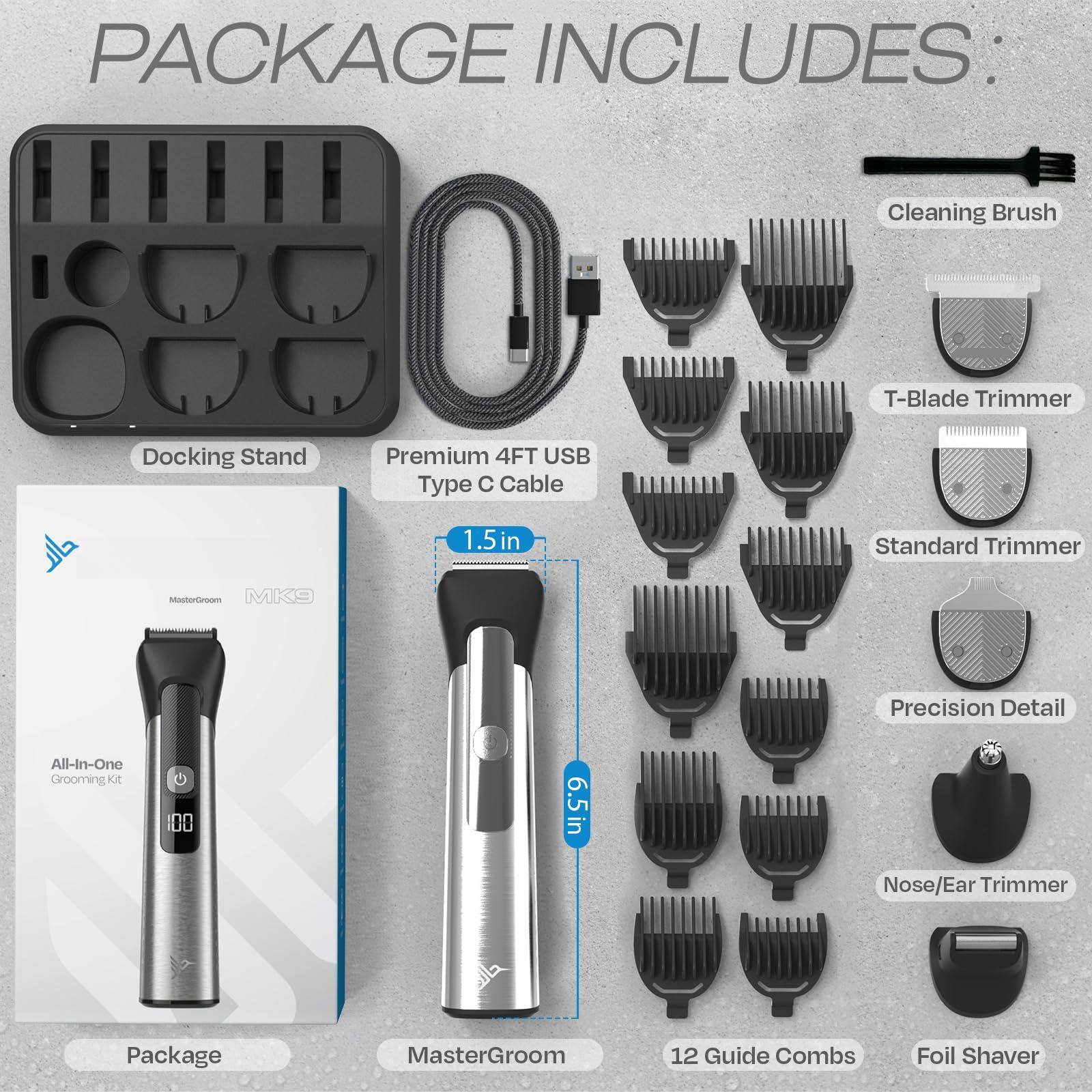 The Best Inks Mk9 Mastergroom All in one Trimmer 21 piece Men's Kit For ...
