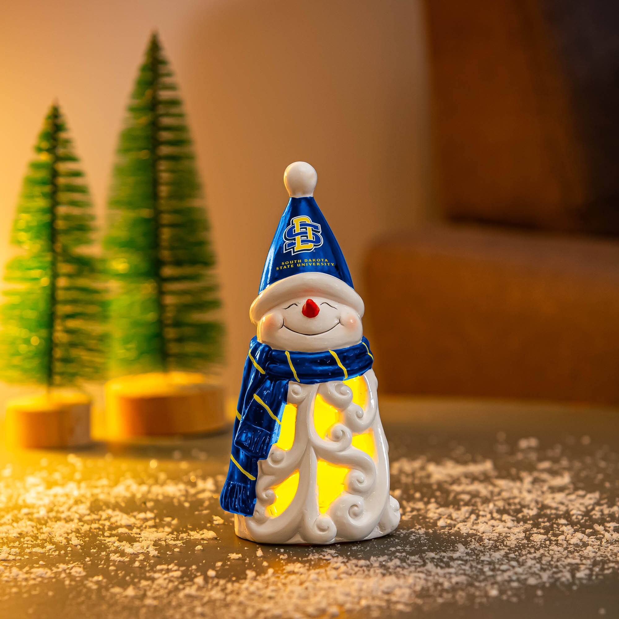 Evergreen Enterprises South Dakota State Jackrabbits LED 8" Snowman Lit ...