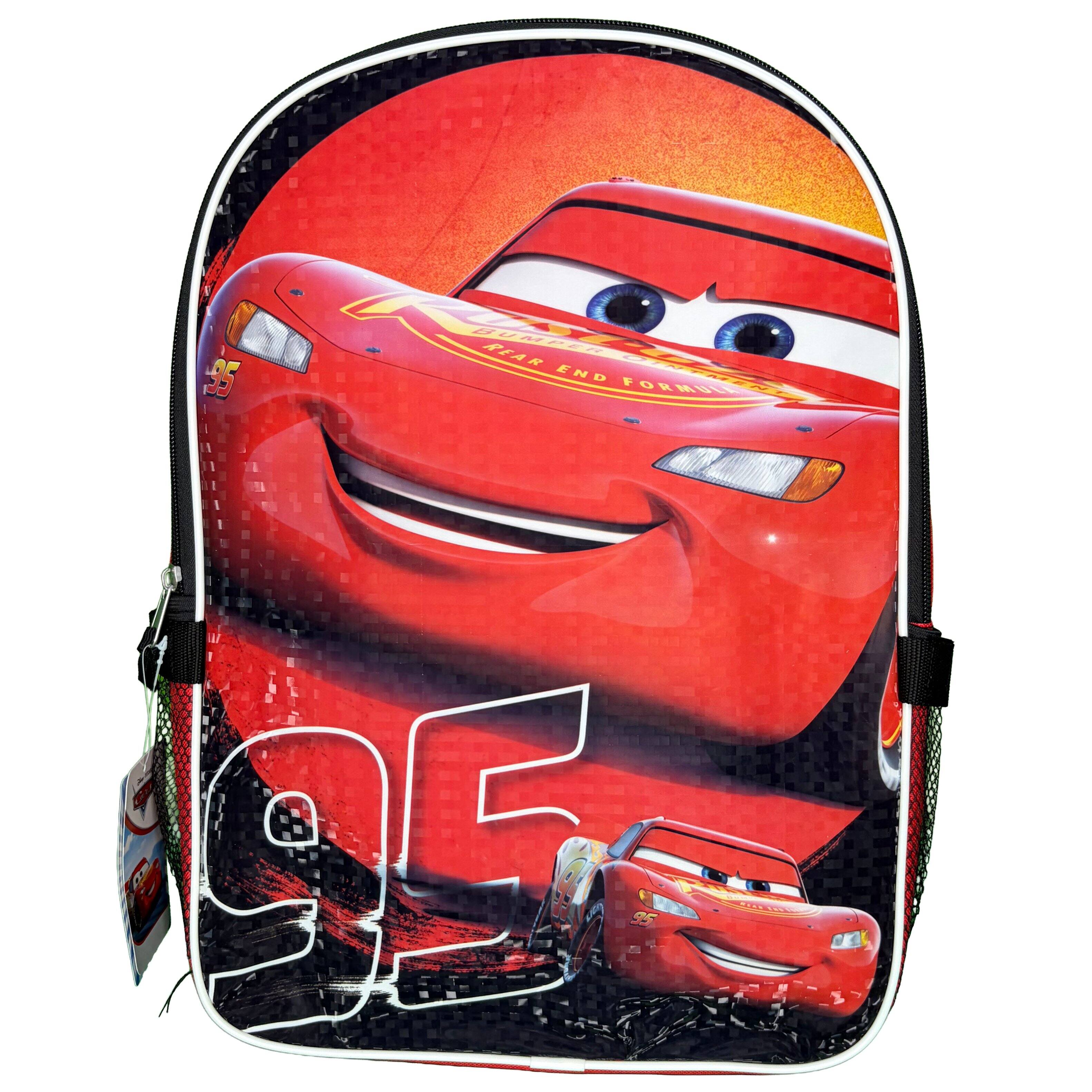 Disney Cars Lighting McQueen 16" Backpack for School with Rectangular ...