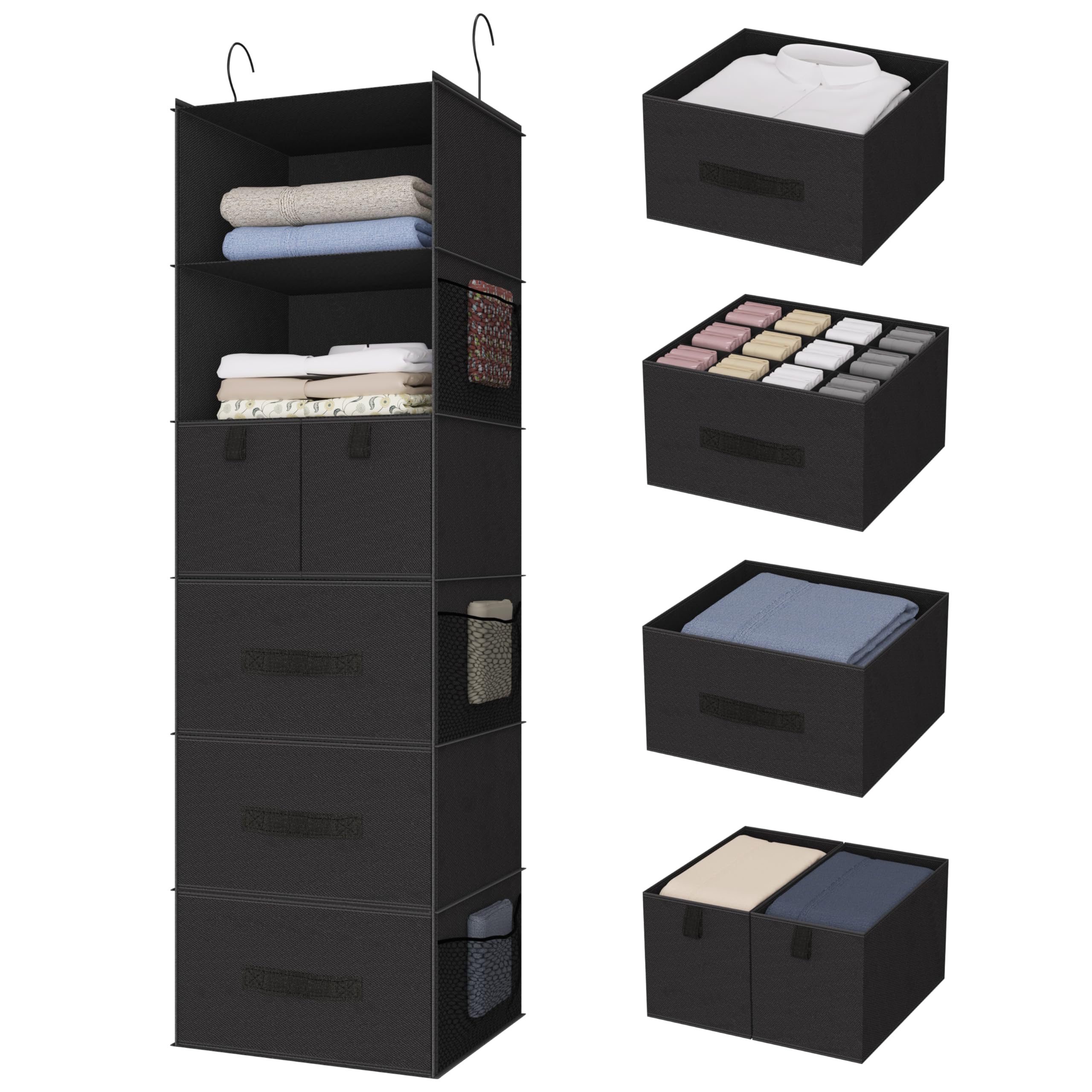 VEGA AUTOMOTIVE 6 shelves Hanging Closet Organizer With 5 Different ...