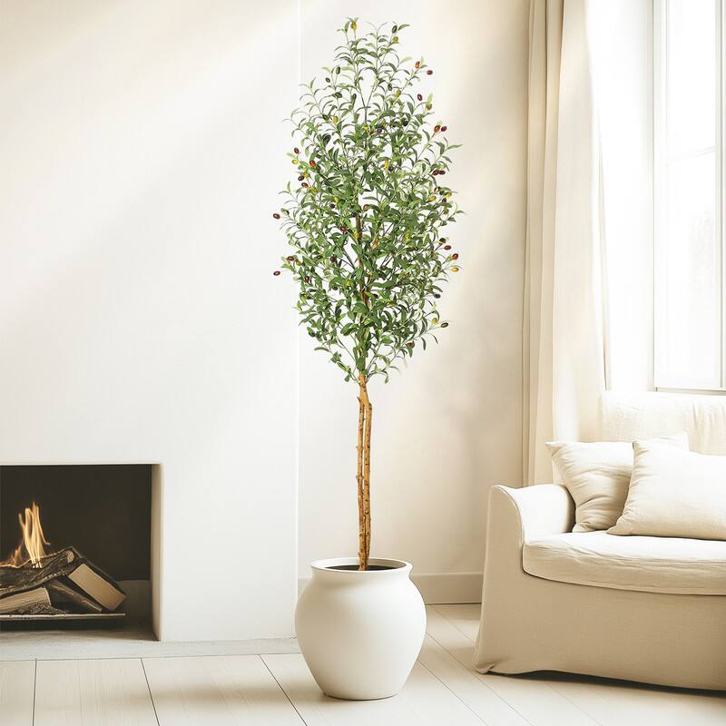 Maxxis Merch 7FT（2PCS)Fake Olive Tree with Realistic Faux Silk Leaves ...