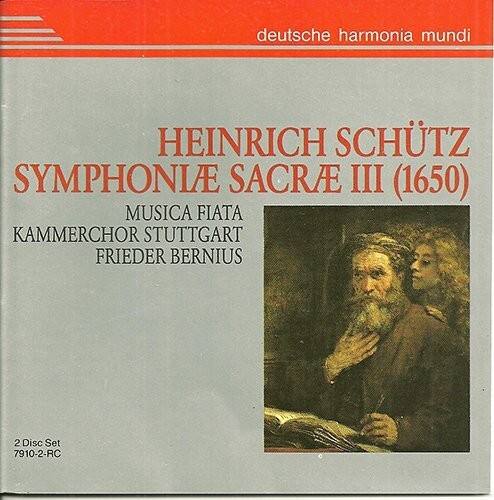 Schutz / Bernius / Stuttgart Chamber Choir Symphoniae Sacrea III ...