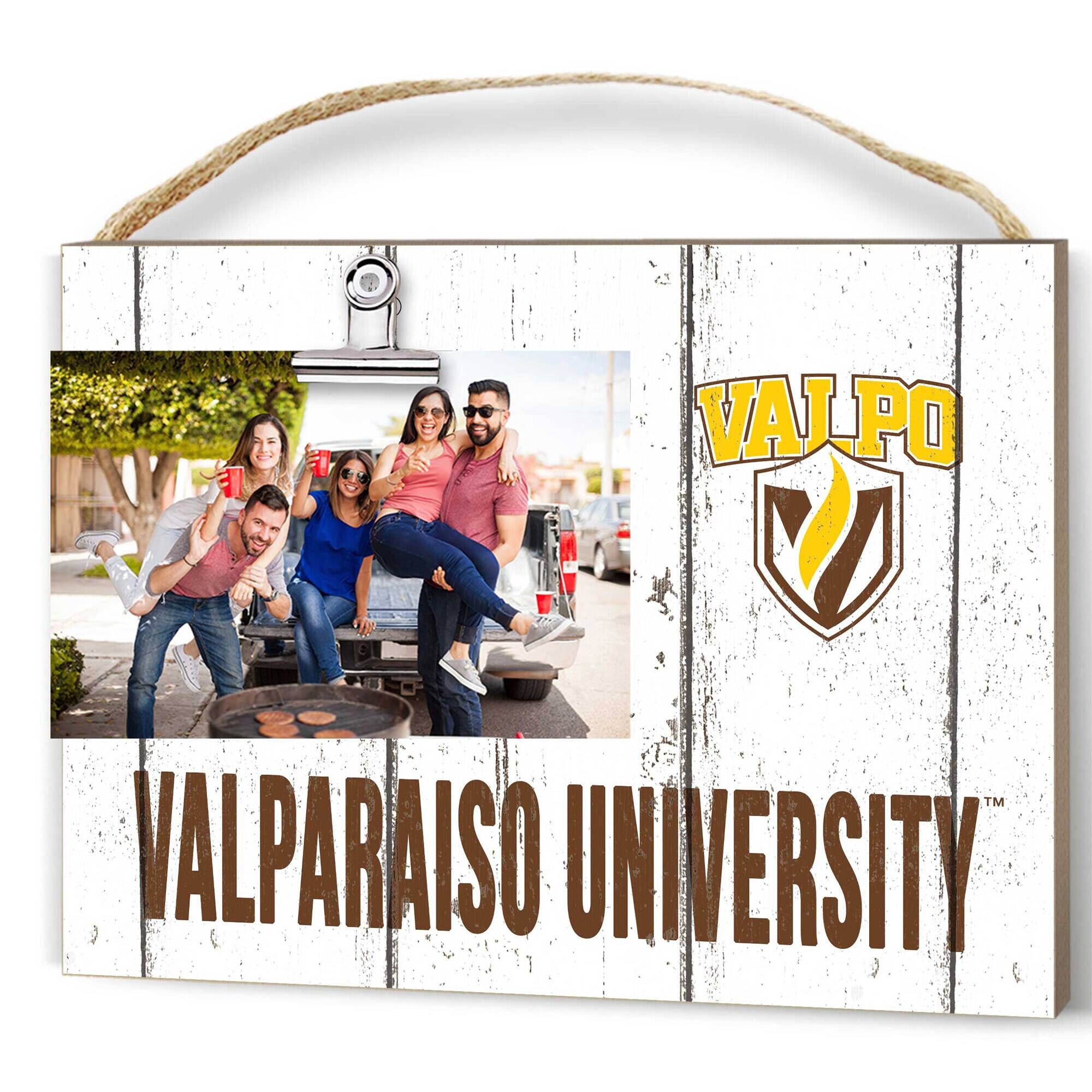 Jardine Valparaiso University 8" x 10" Weathered Clip It Frame White ...