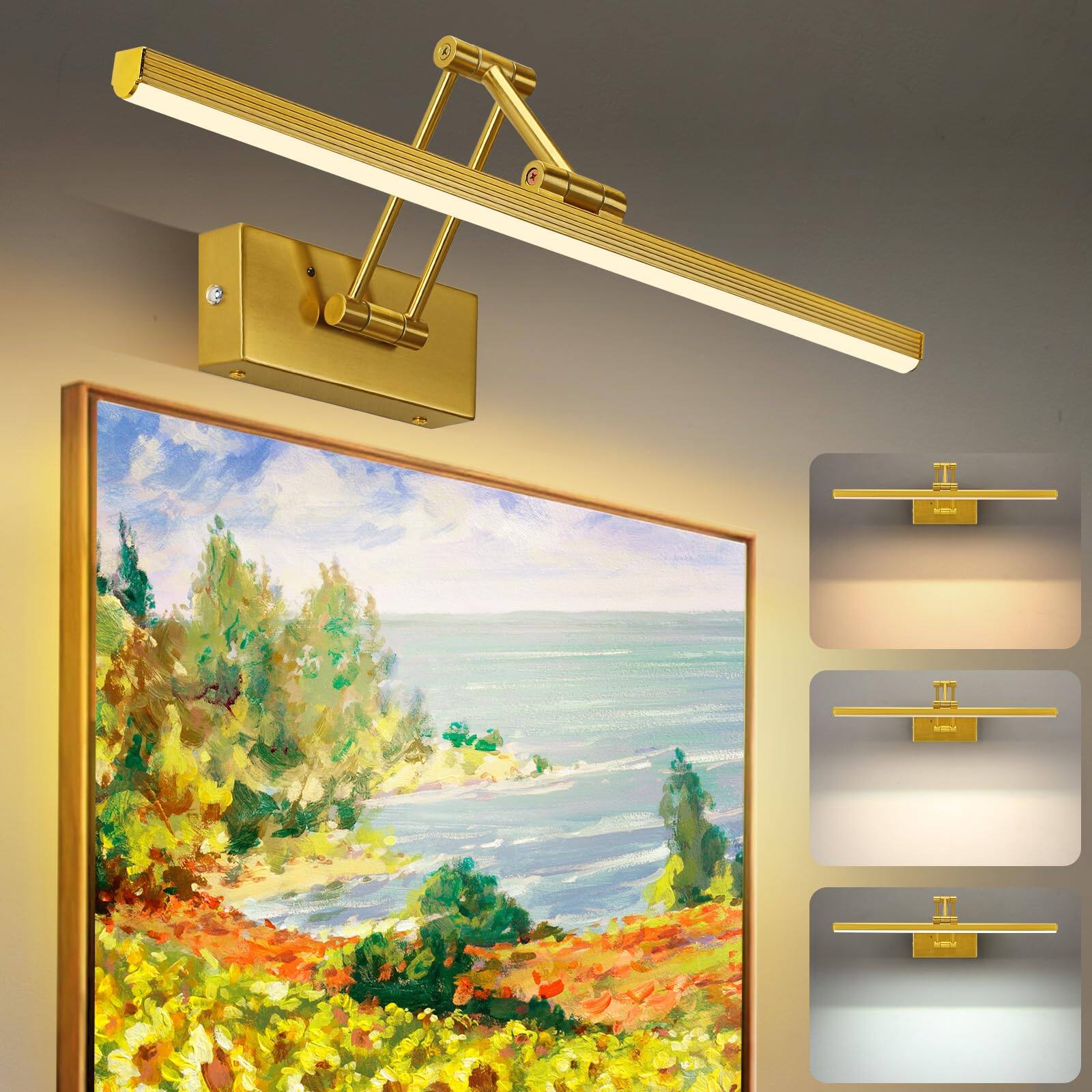 Dazzling Pops Picture Lights For Wall 20 Rechargeable Light Operated ...