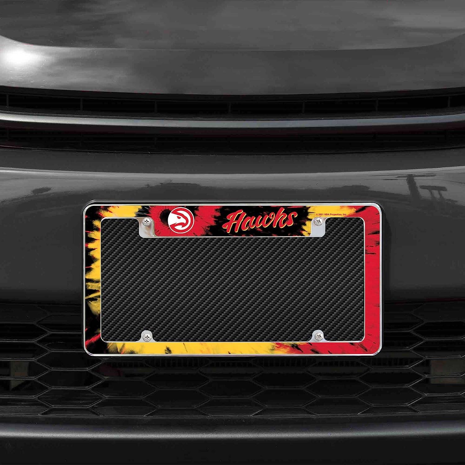 Rico Industries Atlanta Hawks Chrome Metal (Set of 2) License Plate ...