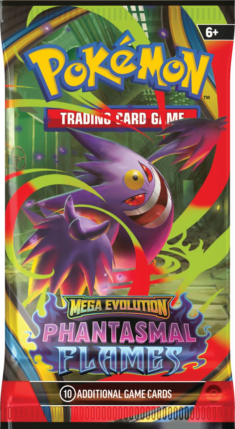 Pokémon Trading Card Game: Mega Evolution Phantasmal Flames Booster Box (36 Packs) 10-10190-119 ...