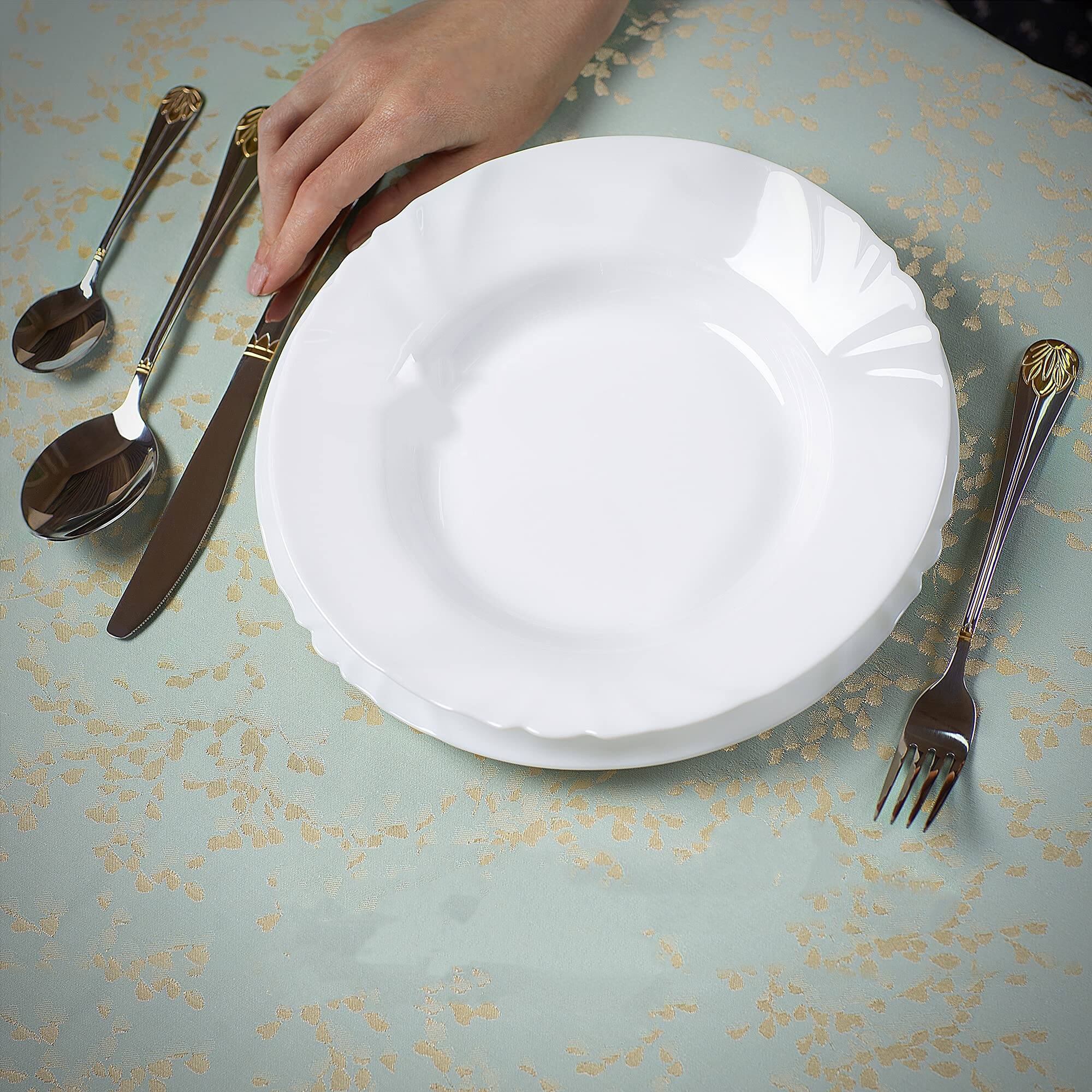 Dazzed Corner Silverware Set,30 Piece Dinnerware Set,Flatware Set for 6 ...