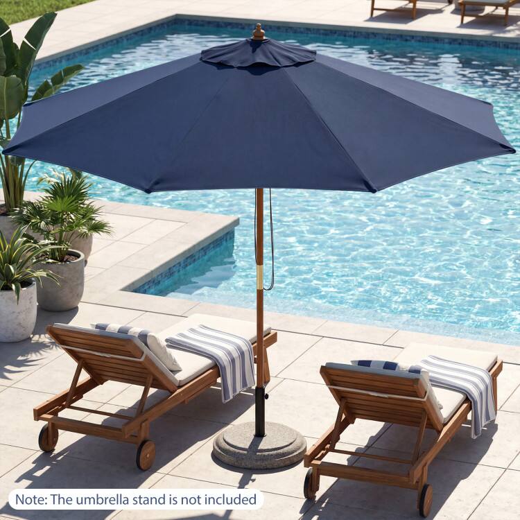 Note: The umbrella stand is not included