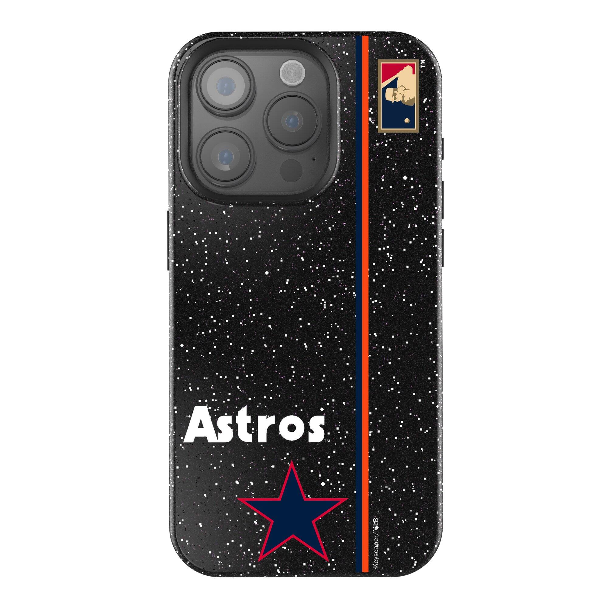 Keyscaper MLB Houston Astros 1975 Logo iPhone Bling Case 16 Pro Black ...