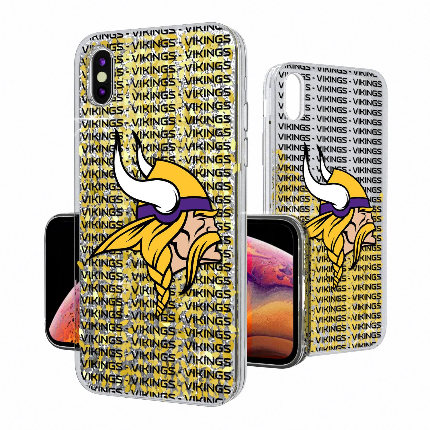 Keyscaper NFL Minnesota Vikings iPhone Text Backdrop Design Glitter ...