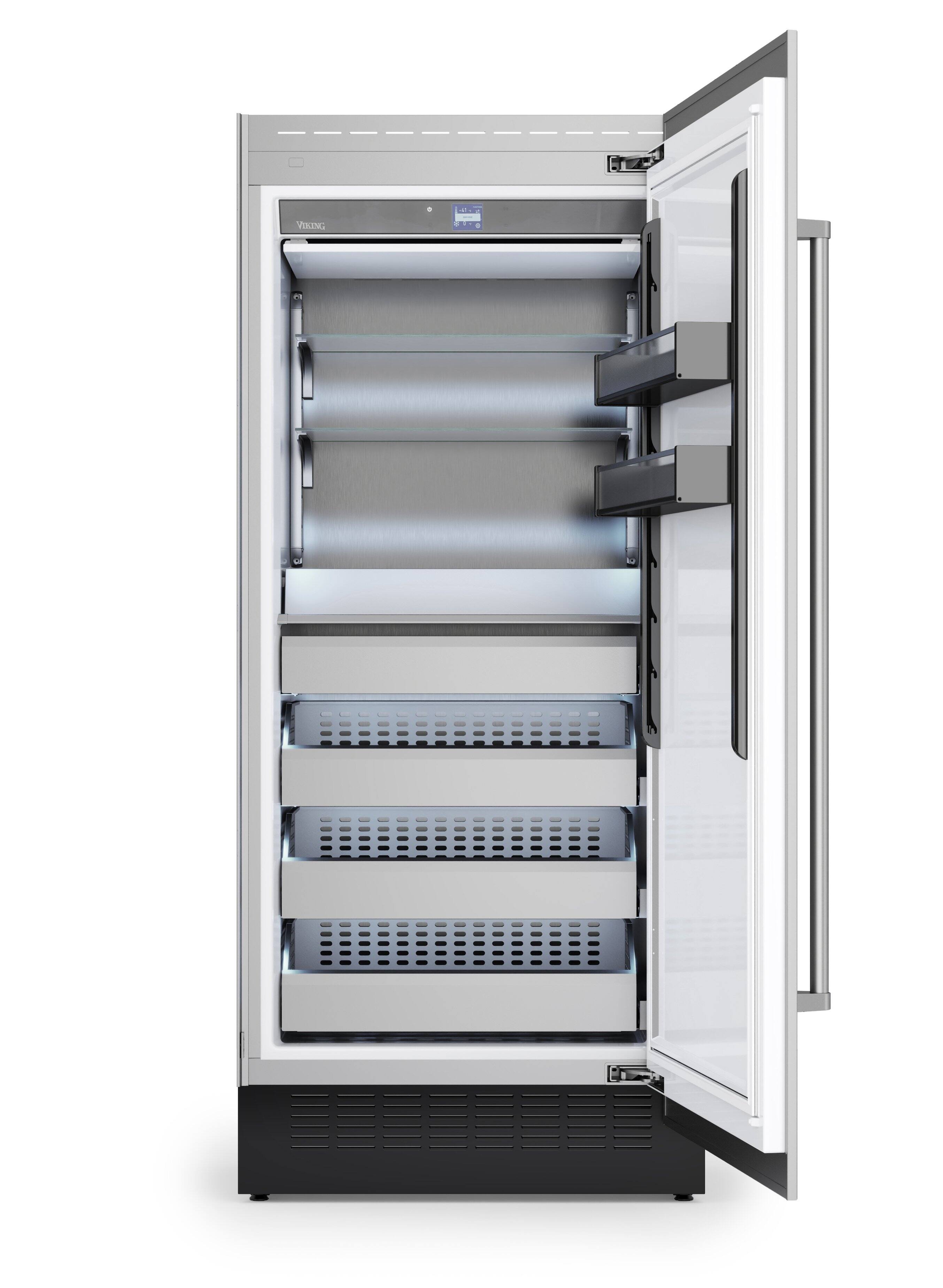 Viking 36"W 20.14 cu. ft Integrated Upright Built in Column Freezer ...