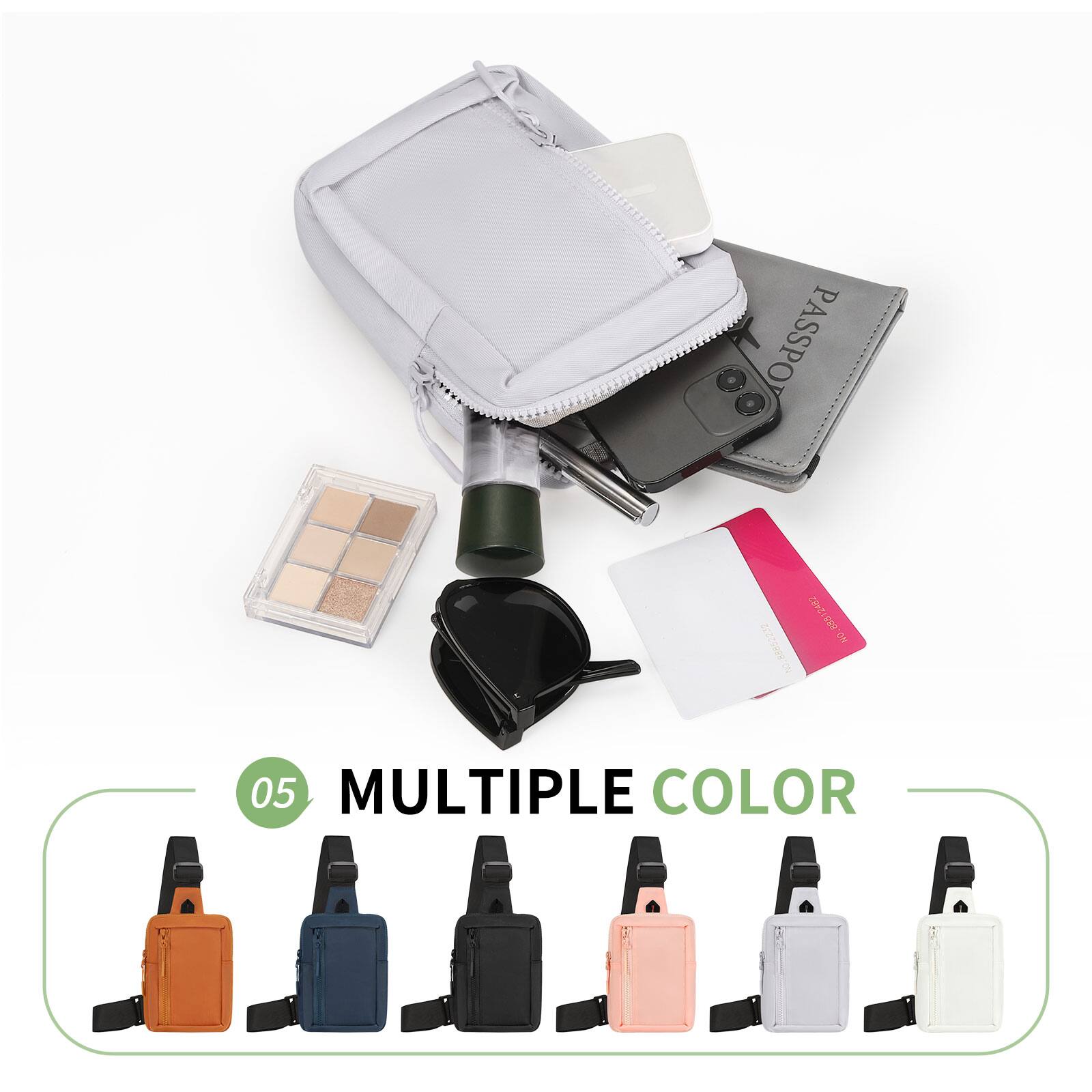 Unique Bargains Mini Sling Bag 7.5 Inch Small Anti Theft Crossbody ...