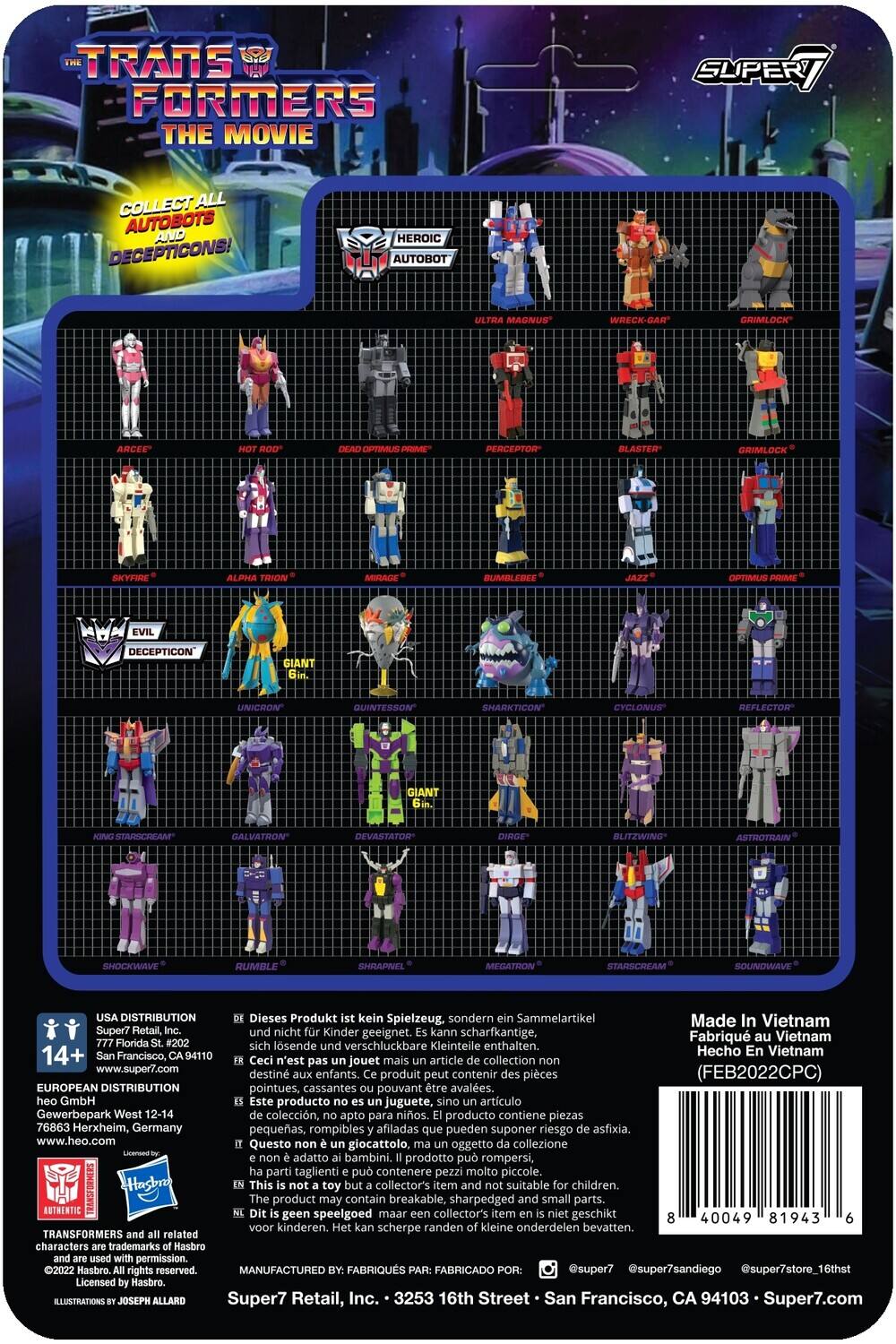 Super7 Transformers ReAction Figures Wave 6 Wreck Gar (G1) Collectibles ...