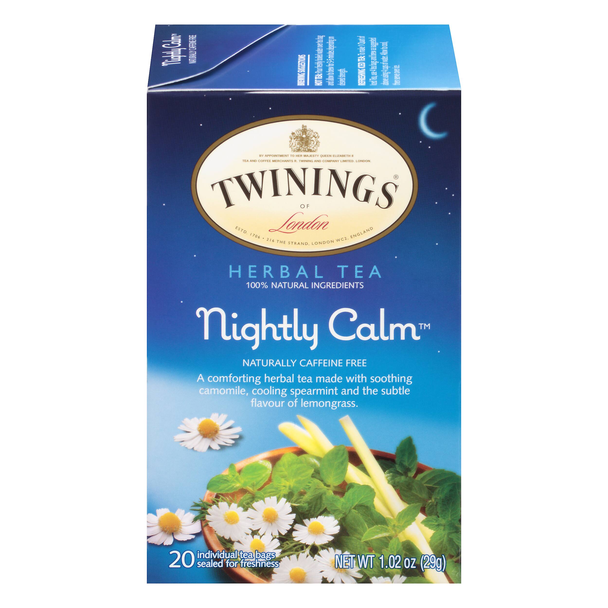 Twinings Nightly Calm Herbal Tea Case of 6 20 Bags - Best Buy
