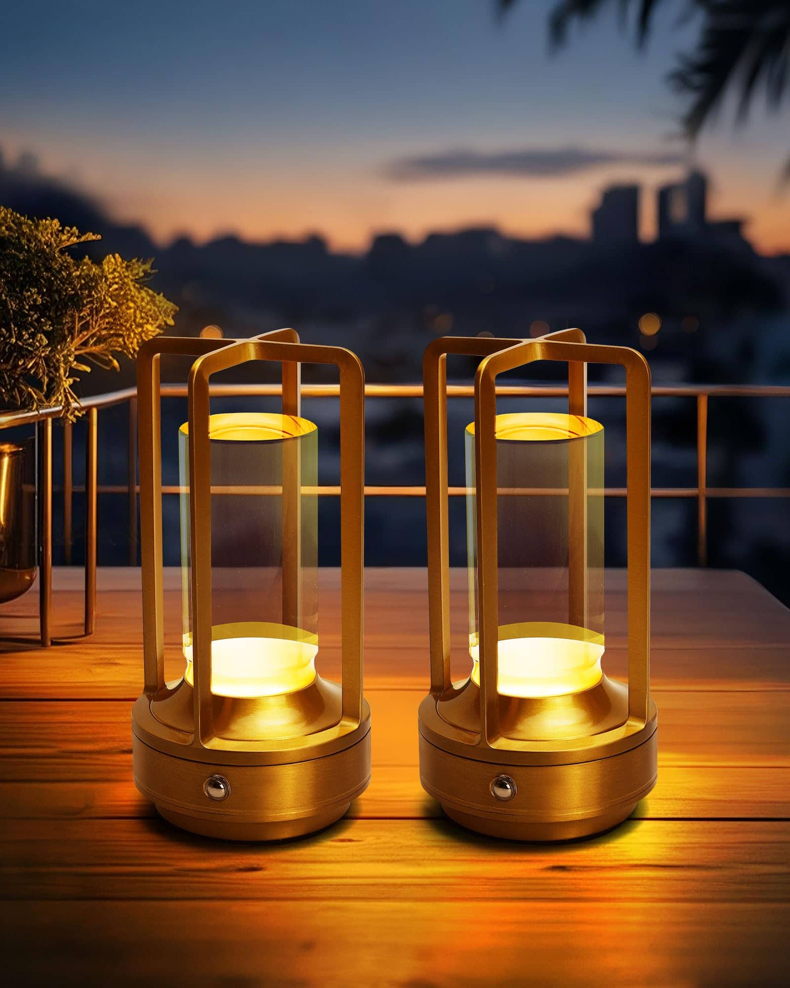 Dazzling Pops - Set Cordless Table Lamps LED Rechargeable Battery ...