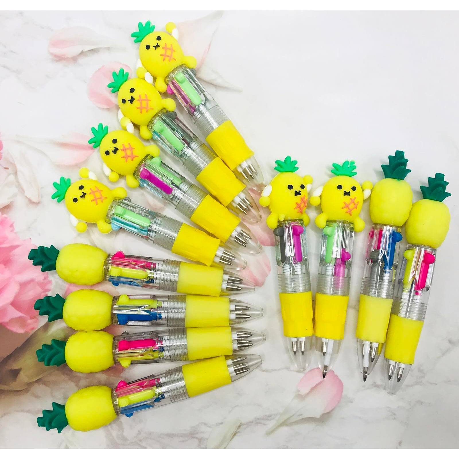 Paradigms Interiors Pineapple Multicolor Pen In One 4 in 1 Cute Fruit ...