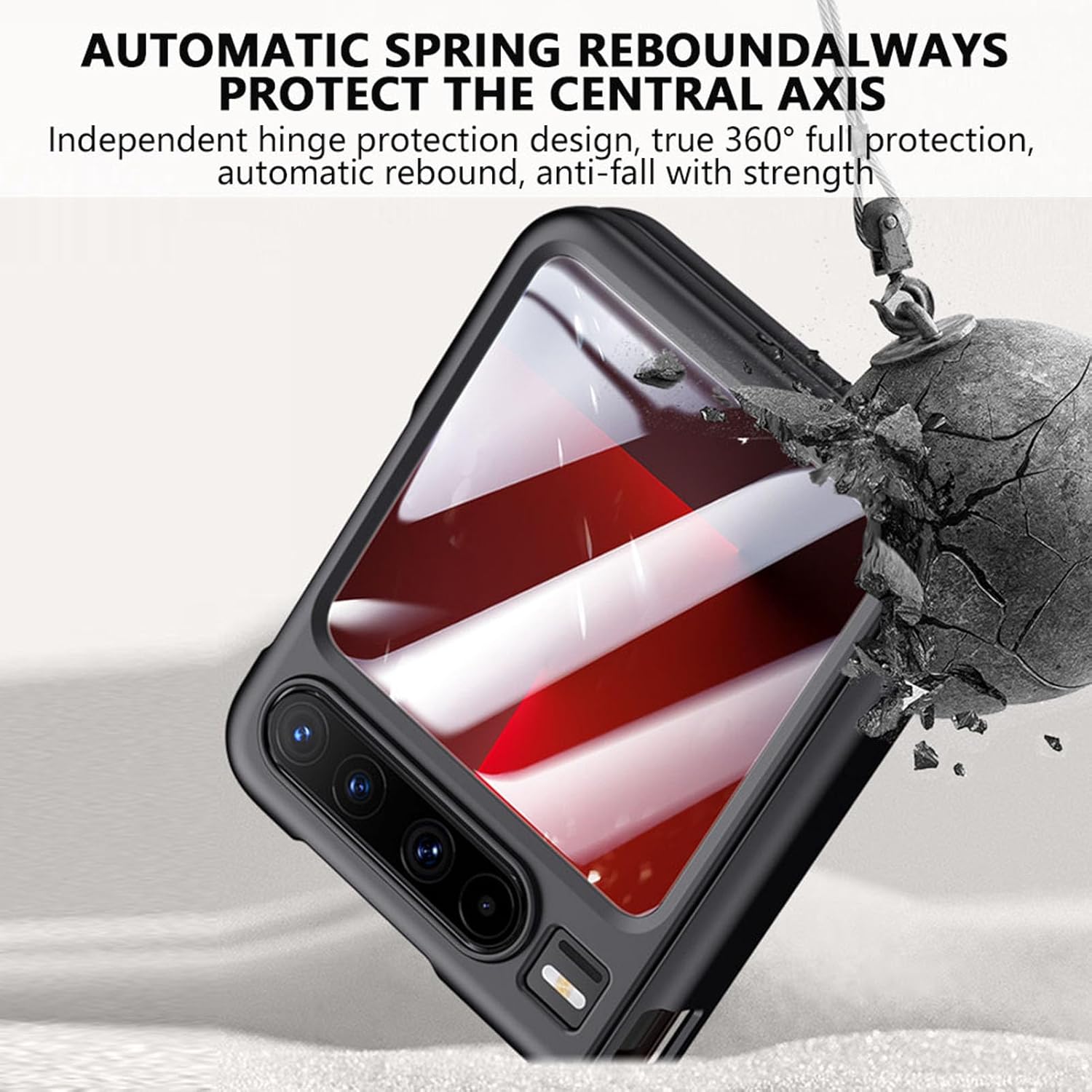Dteck Magnetic Case For Motorola Razr 2026/2025/2024 , Built in Screen ...