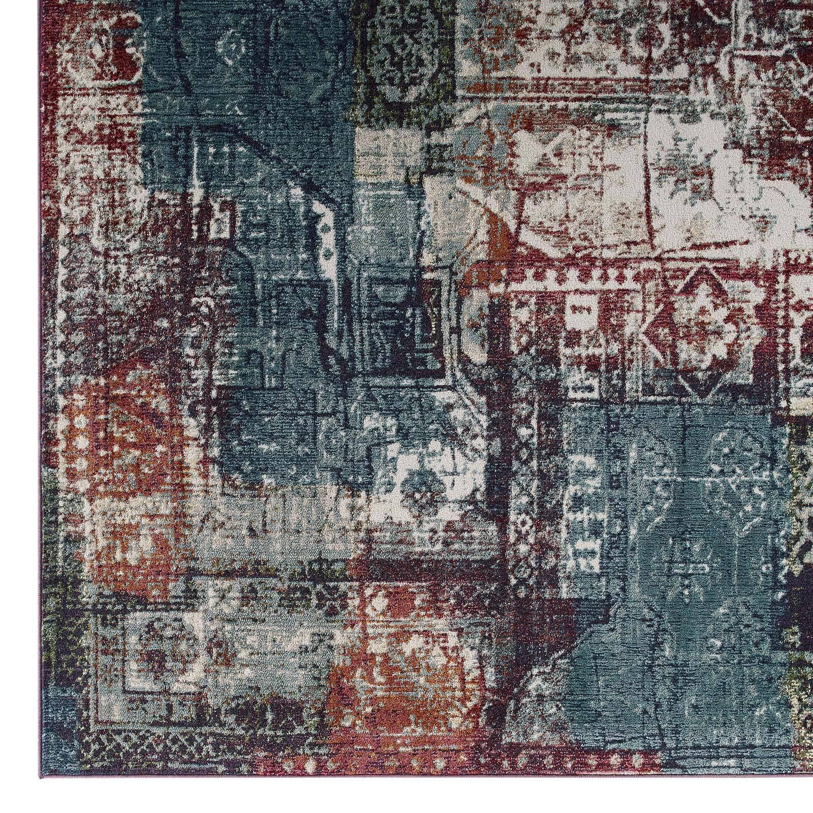 Modway Tribute Elowen Contemporary Modern Vintage Mosaic Area Rug ...