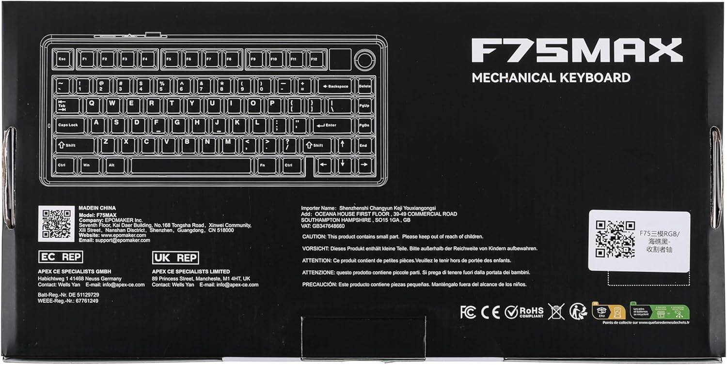 AULA F75 Wireless Mechanical Keyboard Black F75M-GS-R - Best Buy