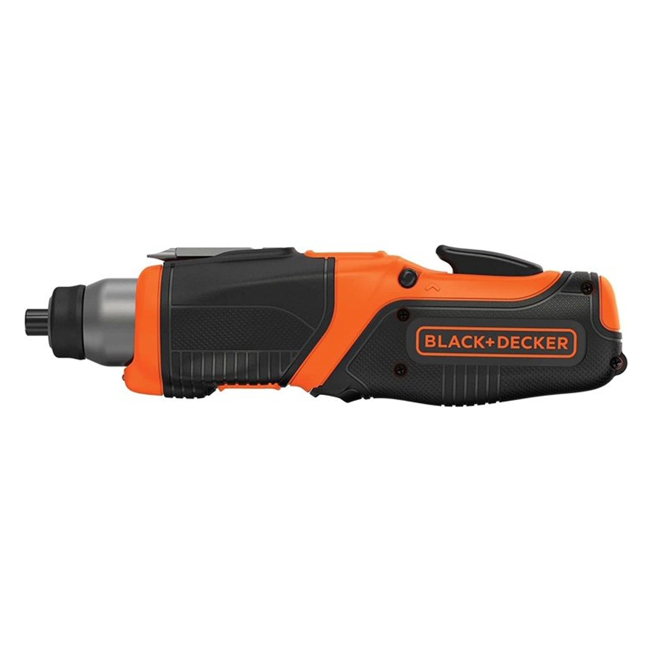 Black+Decker 4V MAX Pivoting Handle Cordless Screwdriver with Accessory Kit Orange 310121842M ...