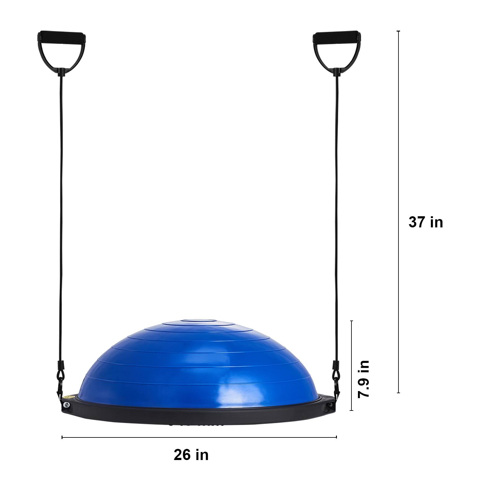 VEVOR Half Exercise Ball Trainer,26 inch Balance Ball Trainer, 1500lbs ...