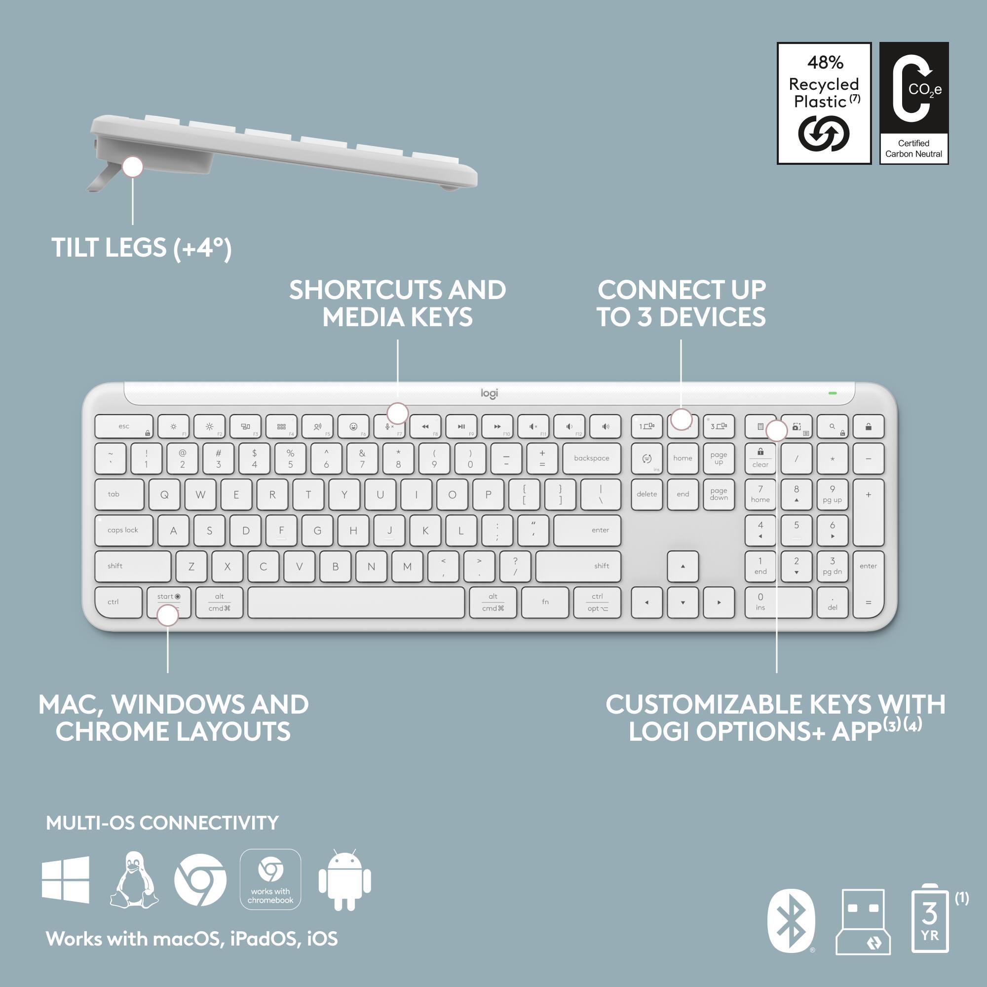 Customer Reviews: Logitech K950 Signature Slim Full-size Wireless ...