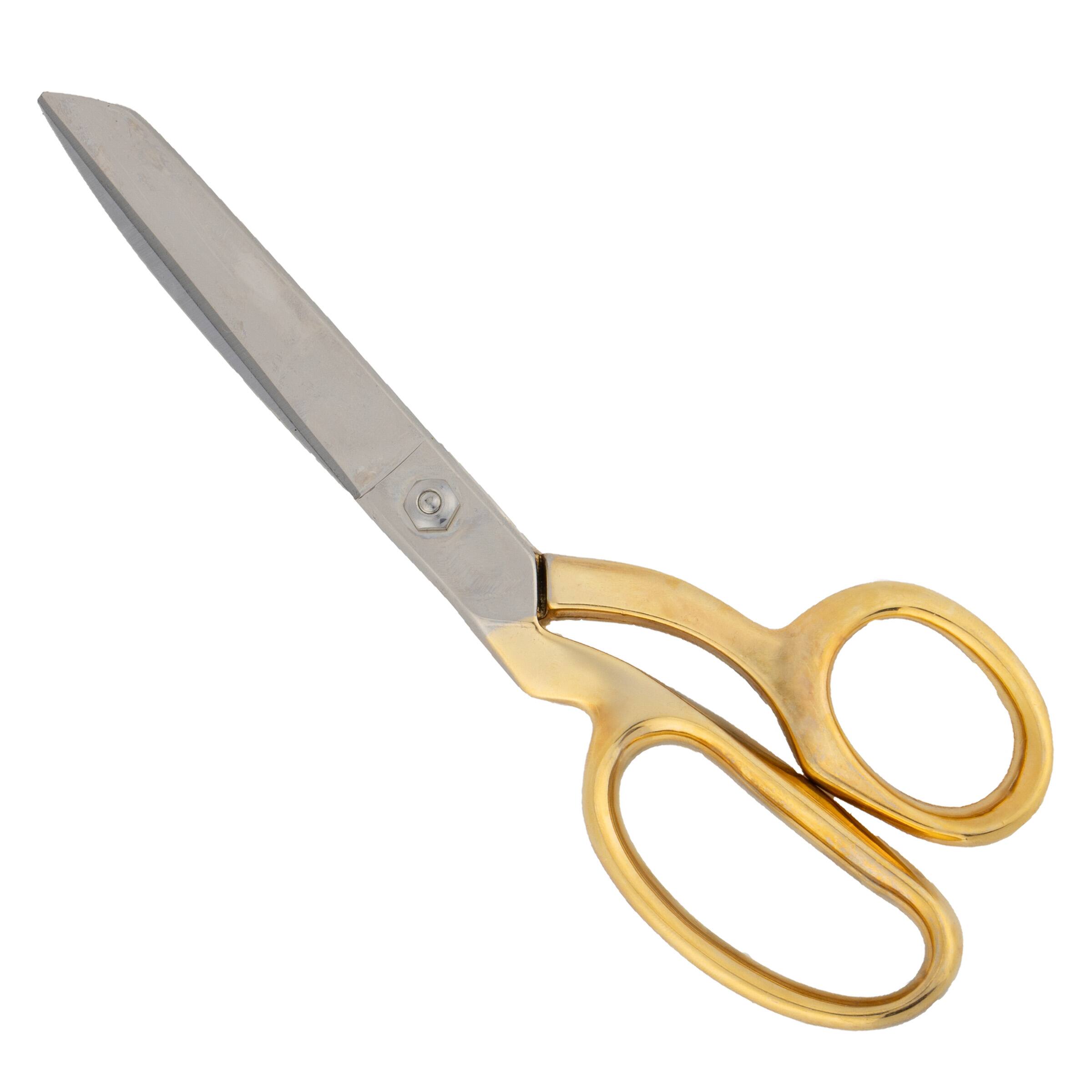 Kings County Tools 8 inch Sharp Steel Fabric Scissors Silver and Gold ...