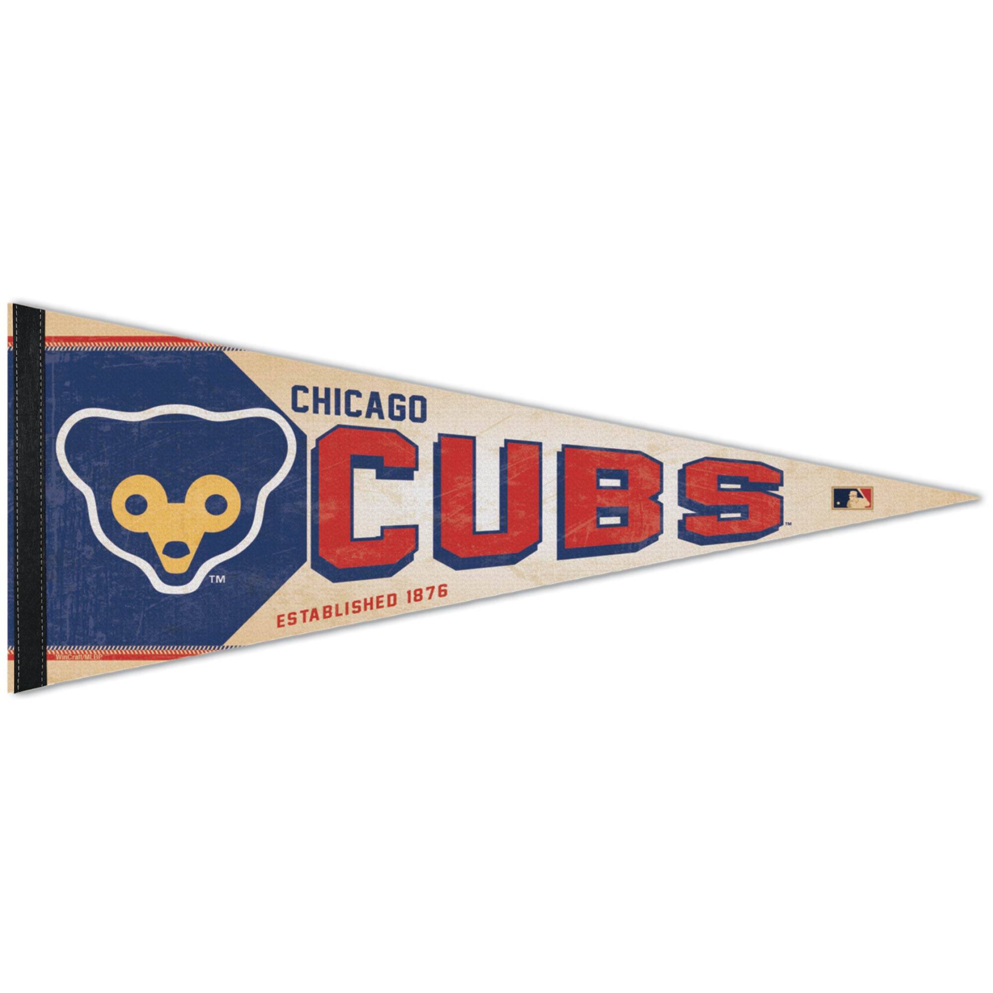 WinCraft Chicago Cubs 12" x 30" Cooperstown Collection Retro Pennant ...
