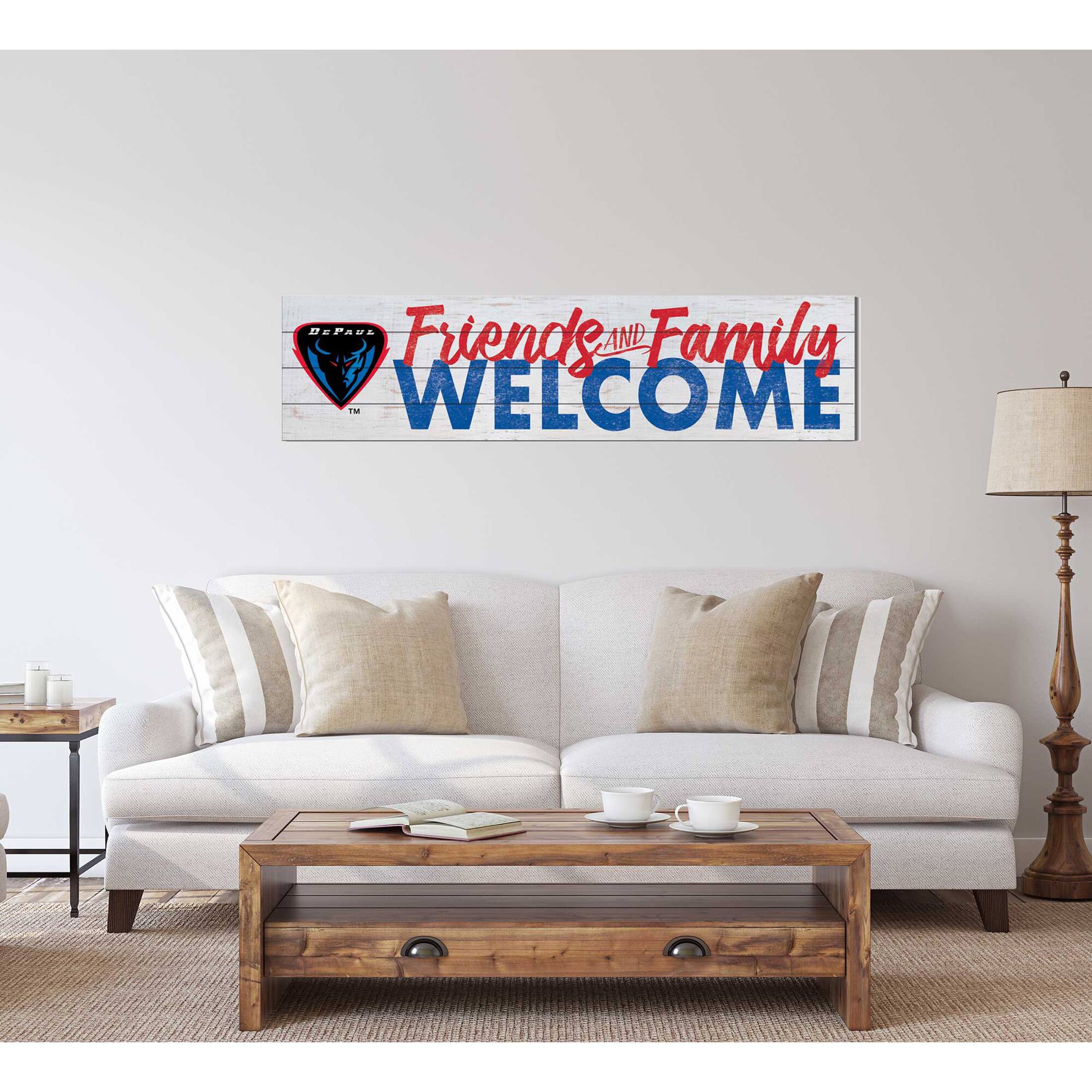 Jardine DePaul Blue Demons 10'' x 40'' Friends & Family Welcome Sign ...