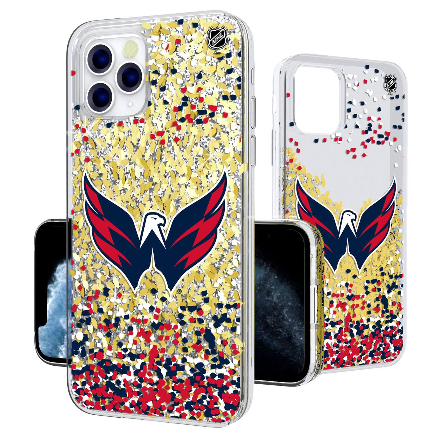 Keyscaper NHL Washington Capitals iPhone Confetti Glitter Case 13 Pro ...