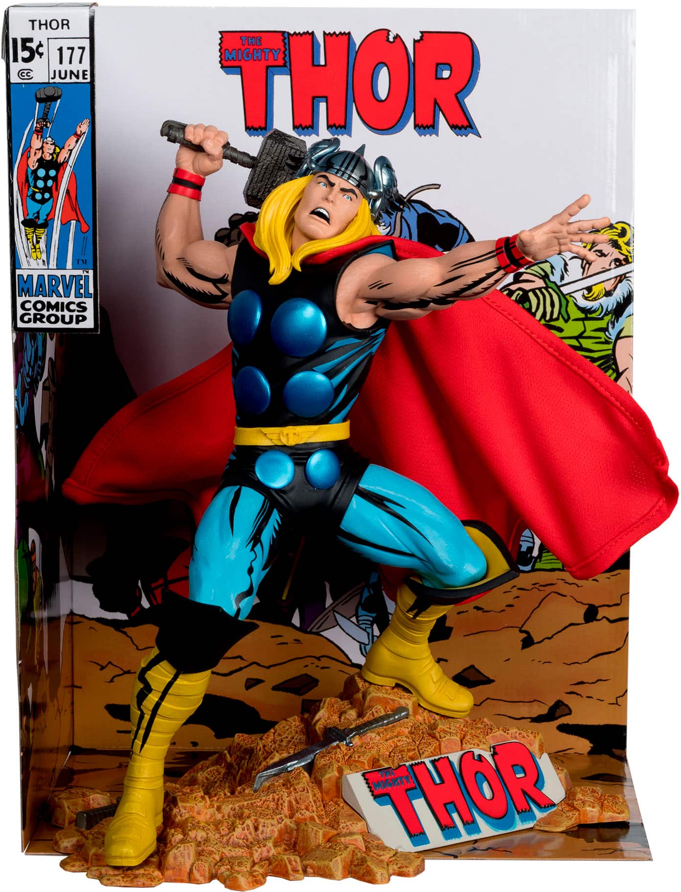 Customer Reviews: McFarlane Toys Marvel Thor 1:6th Scale Collectible with Scene & Comic (The ...