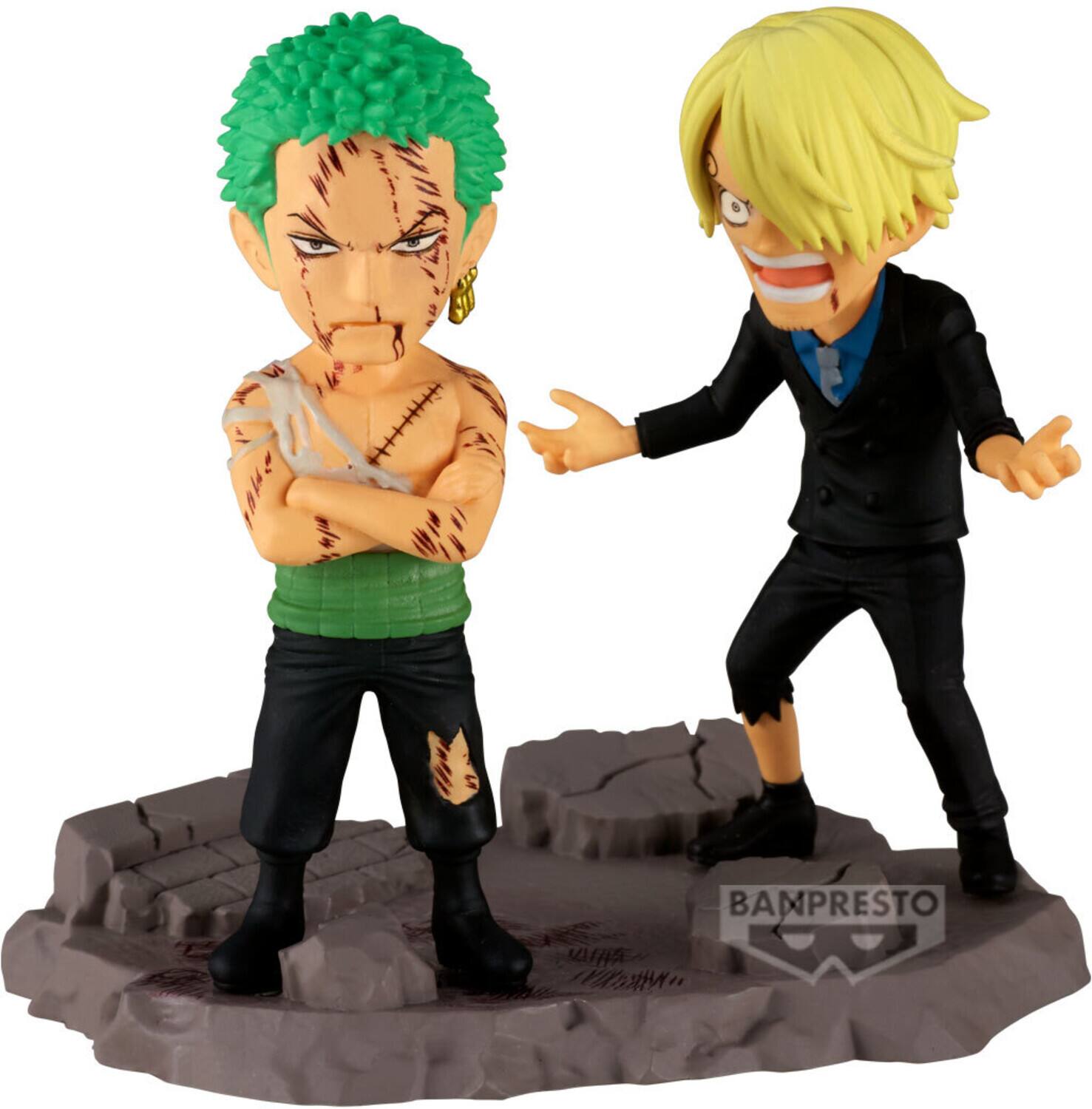 Bandai Banpresto One Piece World Collectable Figure: Log Stories Roronoa Zoro & Sanji ...
