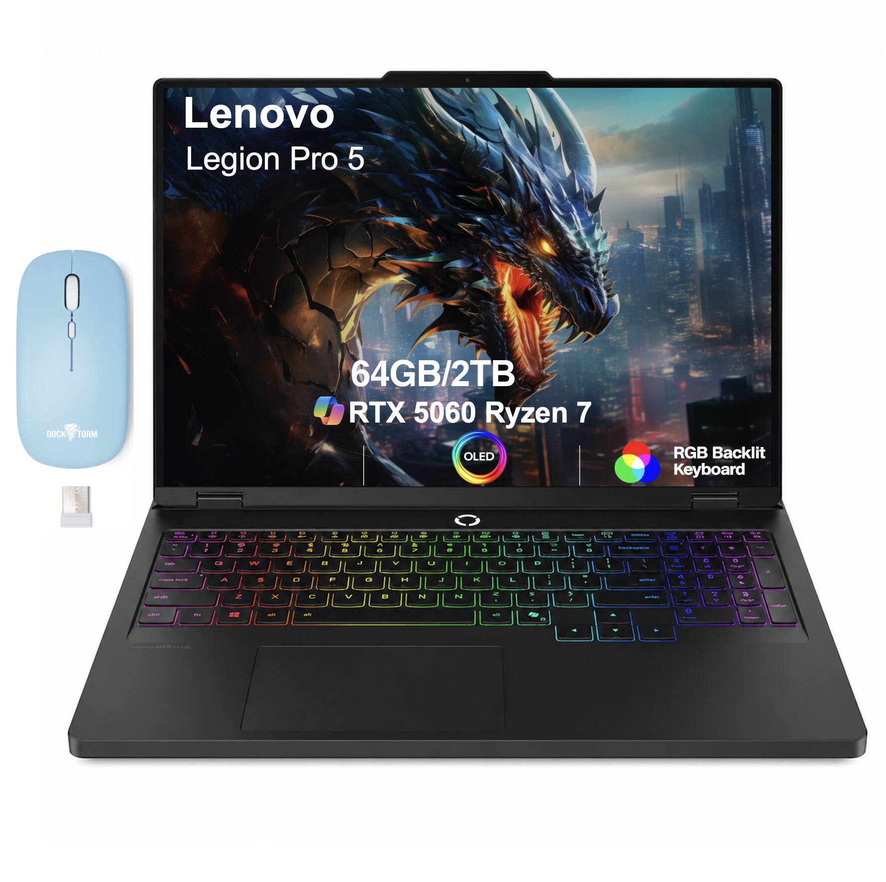 Lenovo Upgraded Legion Pro 5 Laptop 16.0 WQXGA Display (Ryzen 7 8745HX ...