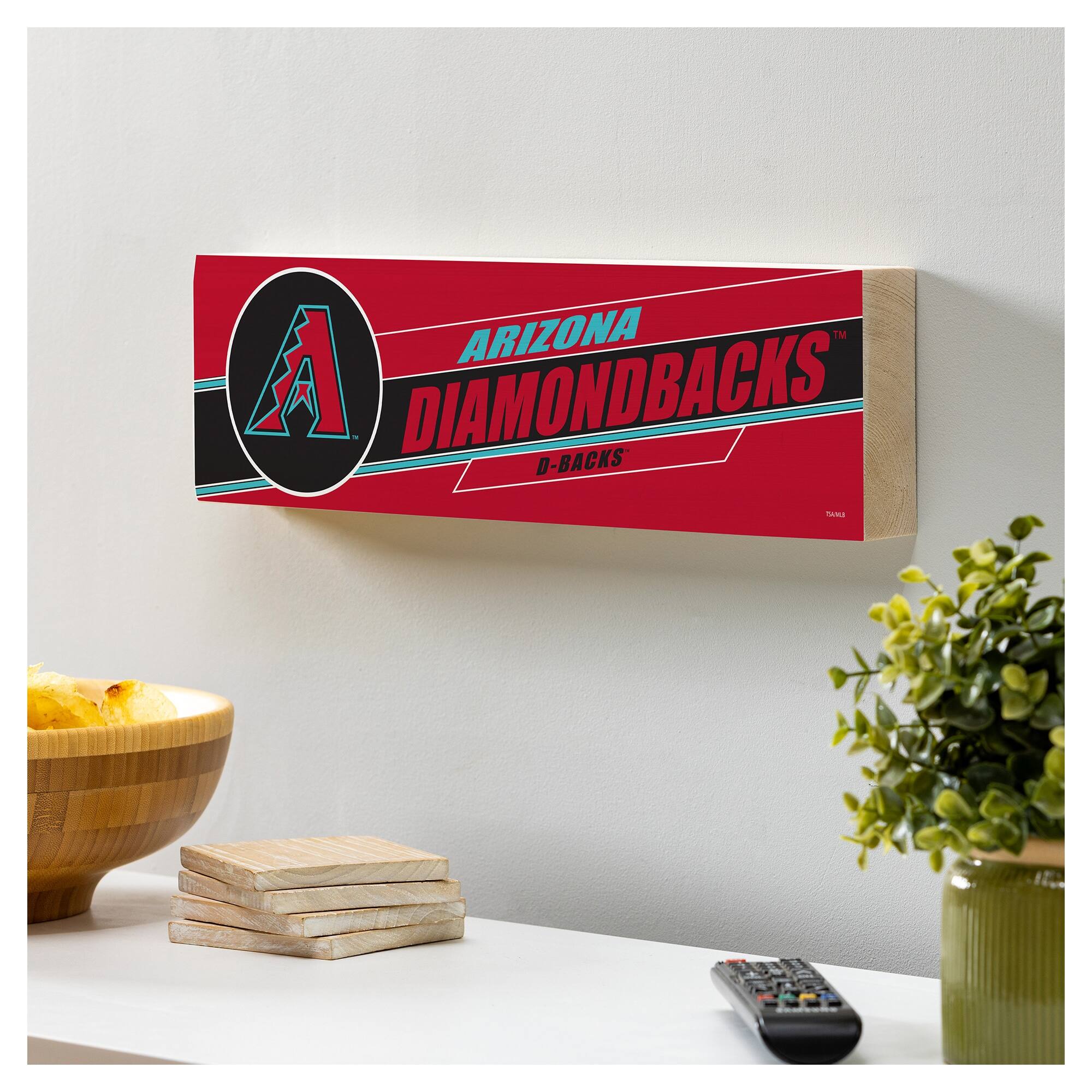 Evergreen Enterprises Arizona Diamondbacks 5" x 18" Shadow Logo Wood ...